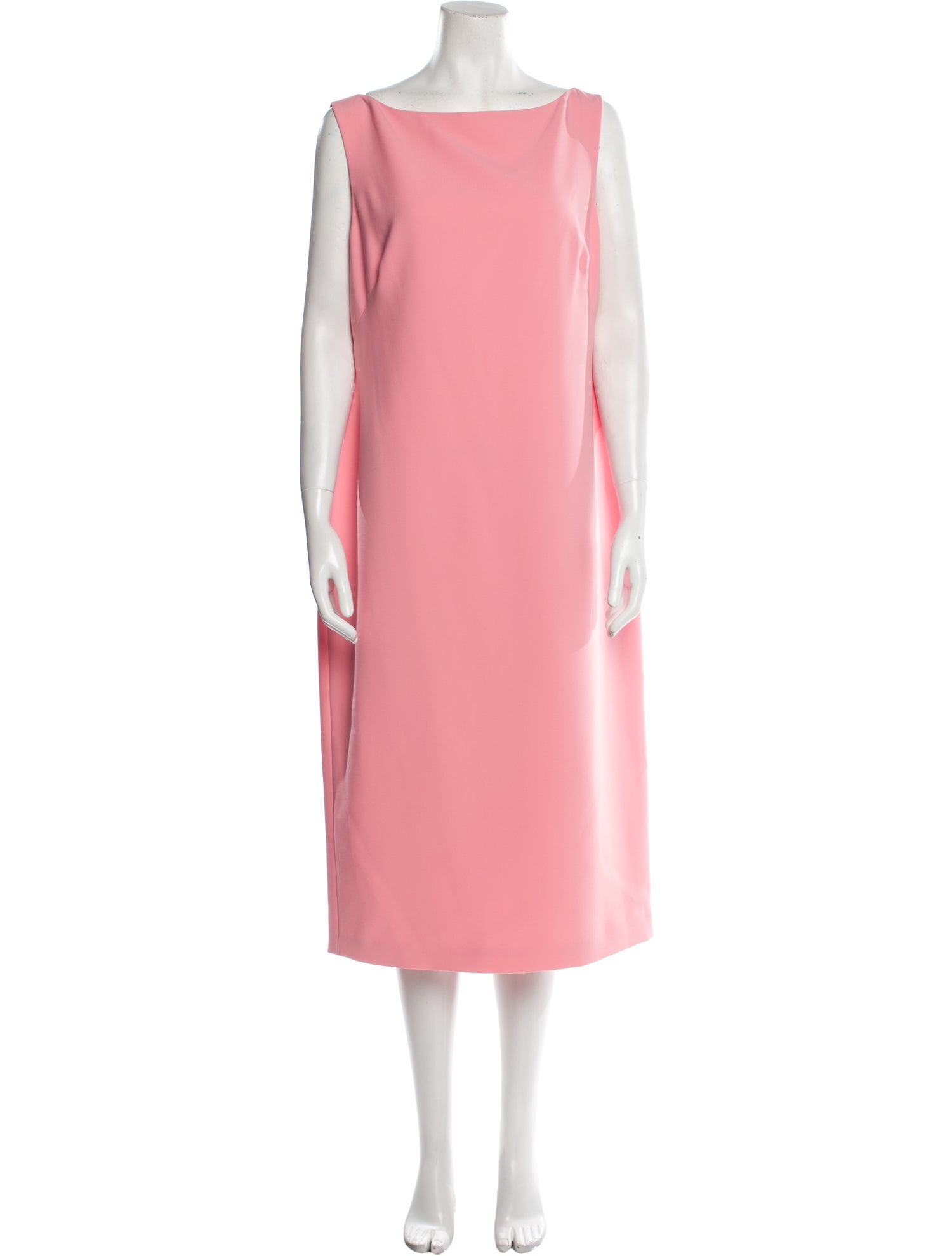 Brandon Maxwell Bateau Neckline Midi Length Dress w/ Tags - Pink ...