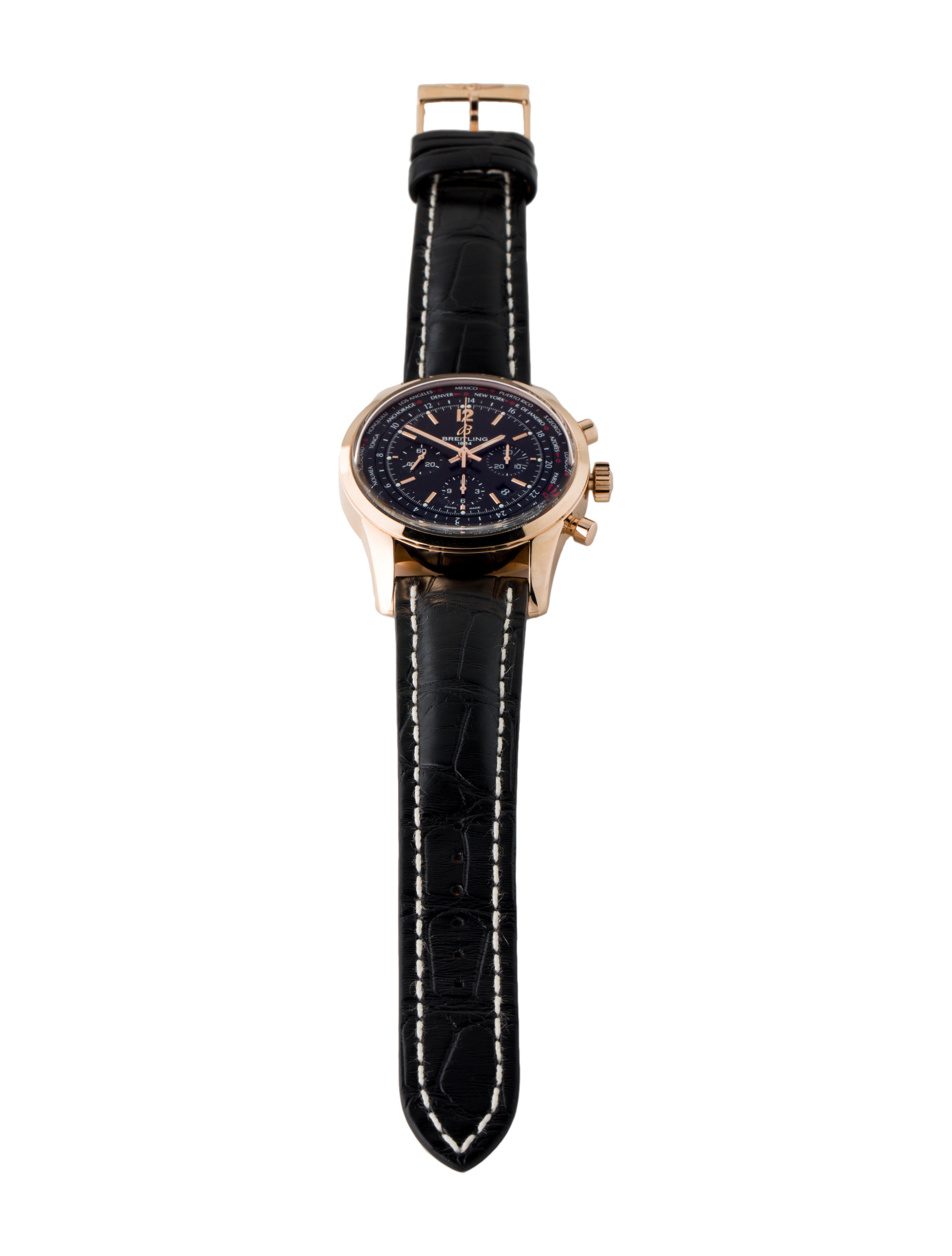 Breitling Transocean Chronograph Unitime Watch - RB0510U5/BC39/760P ...