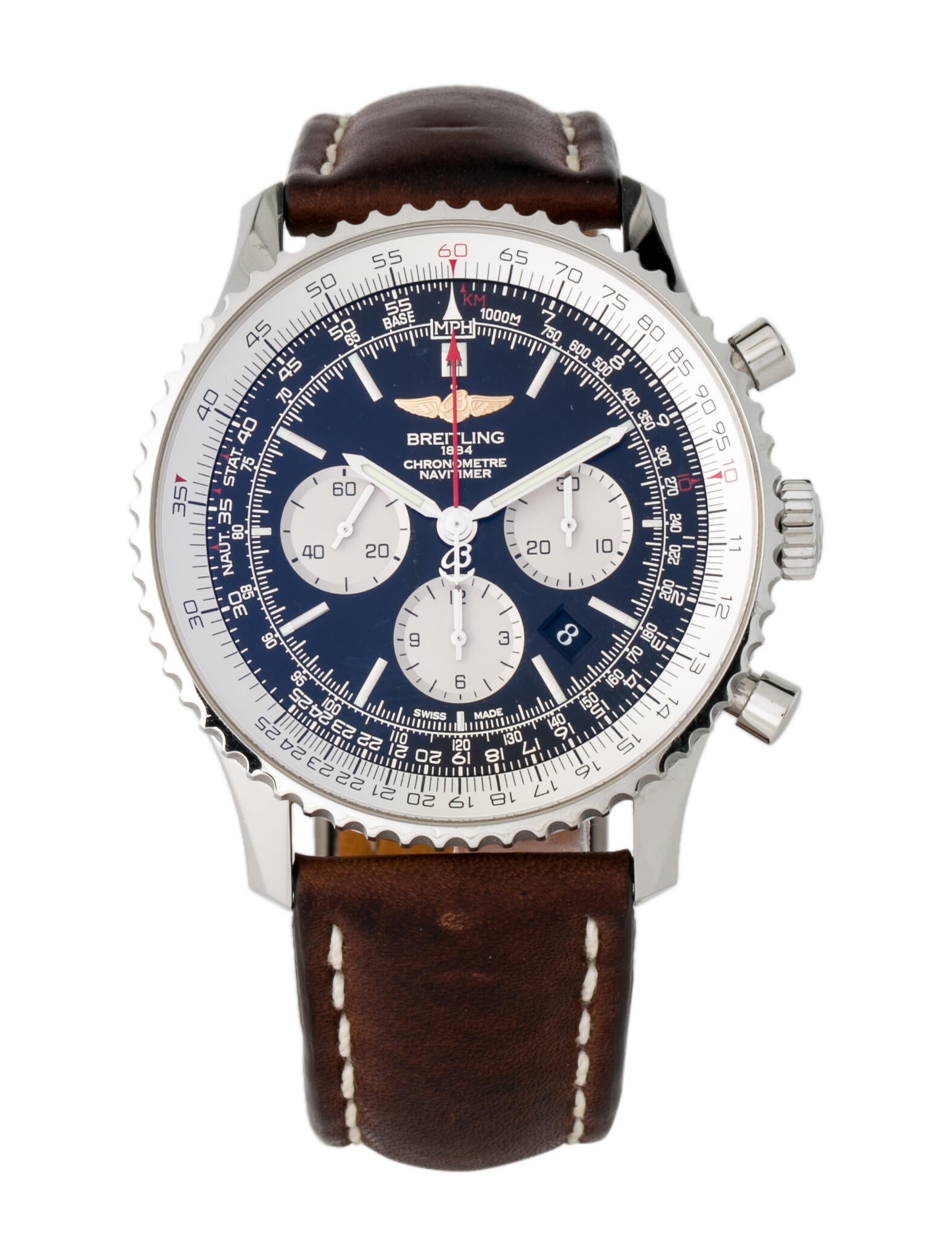 Breitling Navitimer Montbrillant Datora Watch | The RealReal