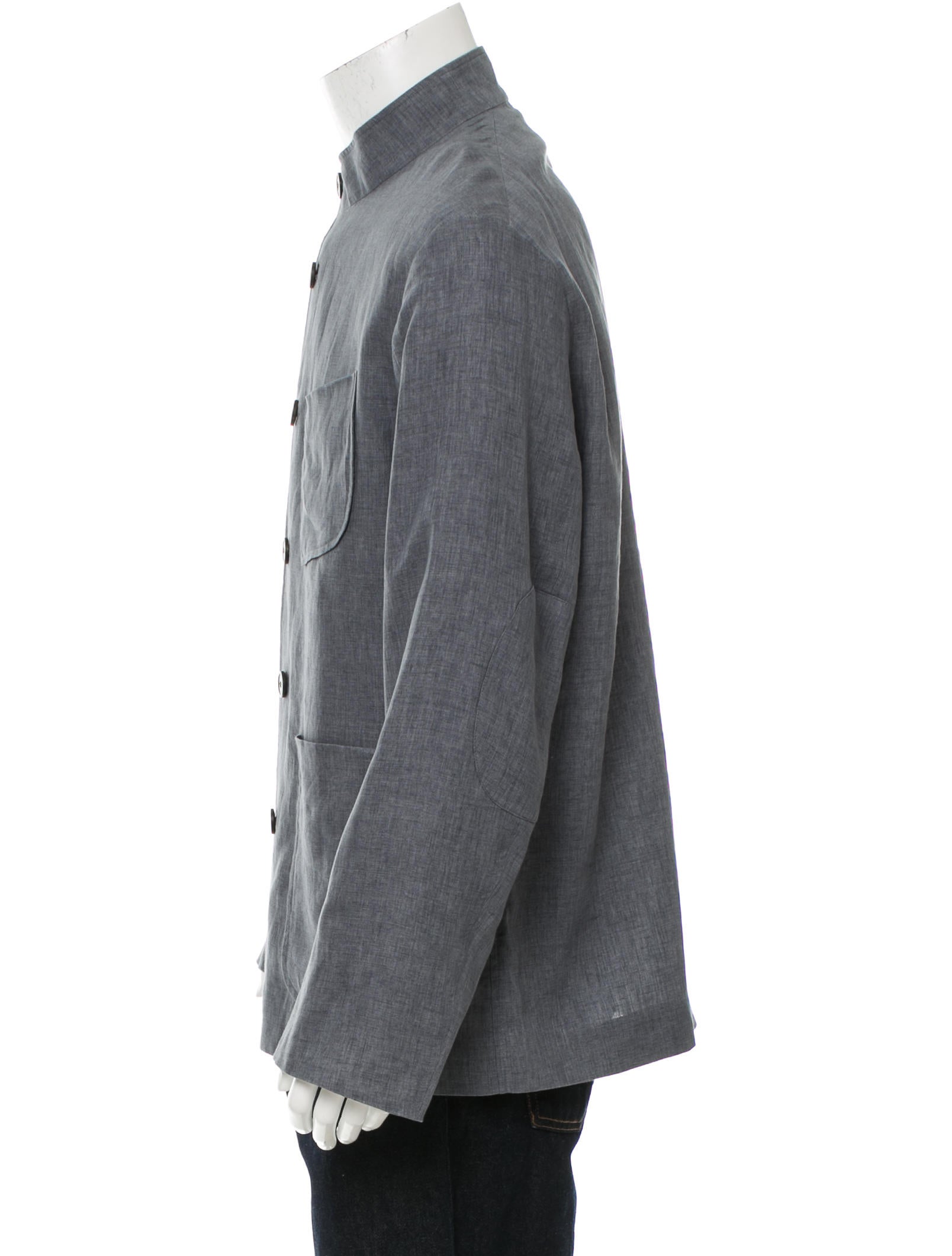 Berluti Forestiere Linen Jacket - Blue Outerwear, Clothing - BRL20563 ...