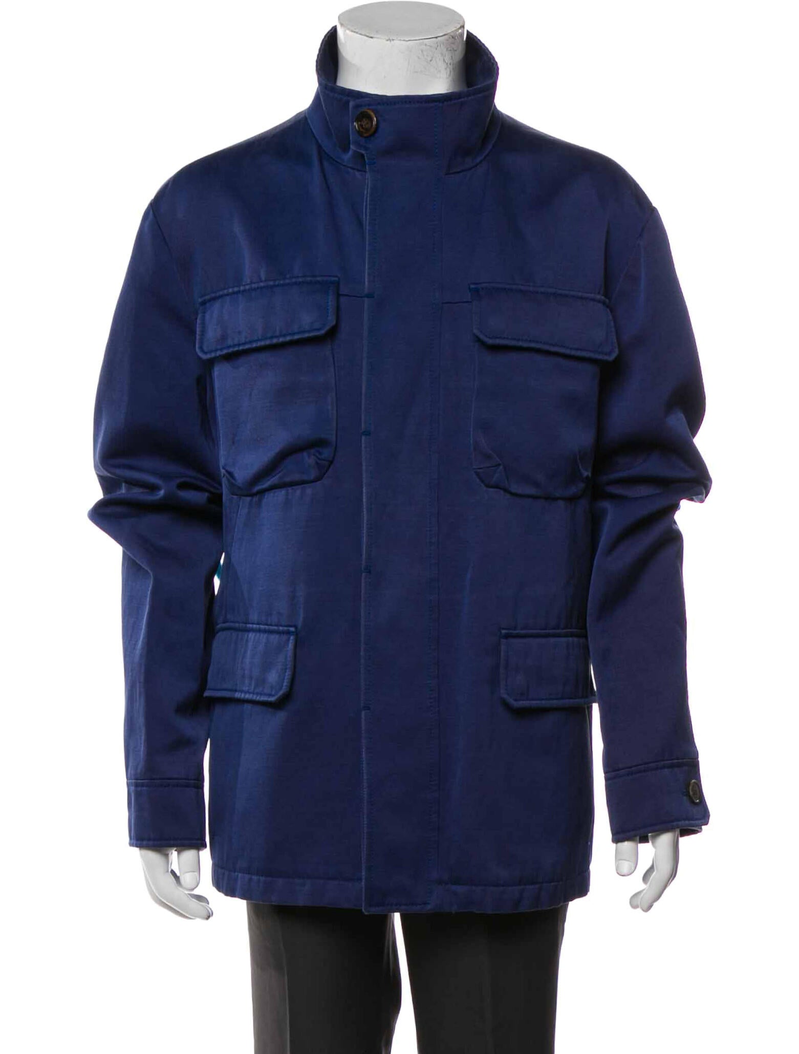 Berluti Forestiere Linen Jacket - Blue Outerwear, Clothing - BRL20563 ...