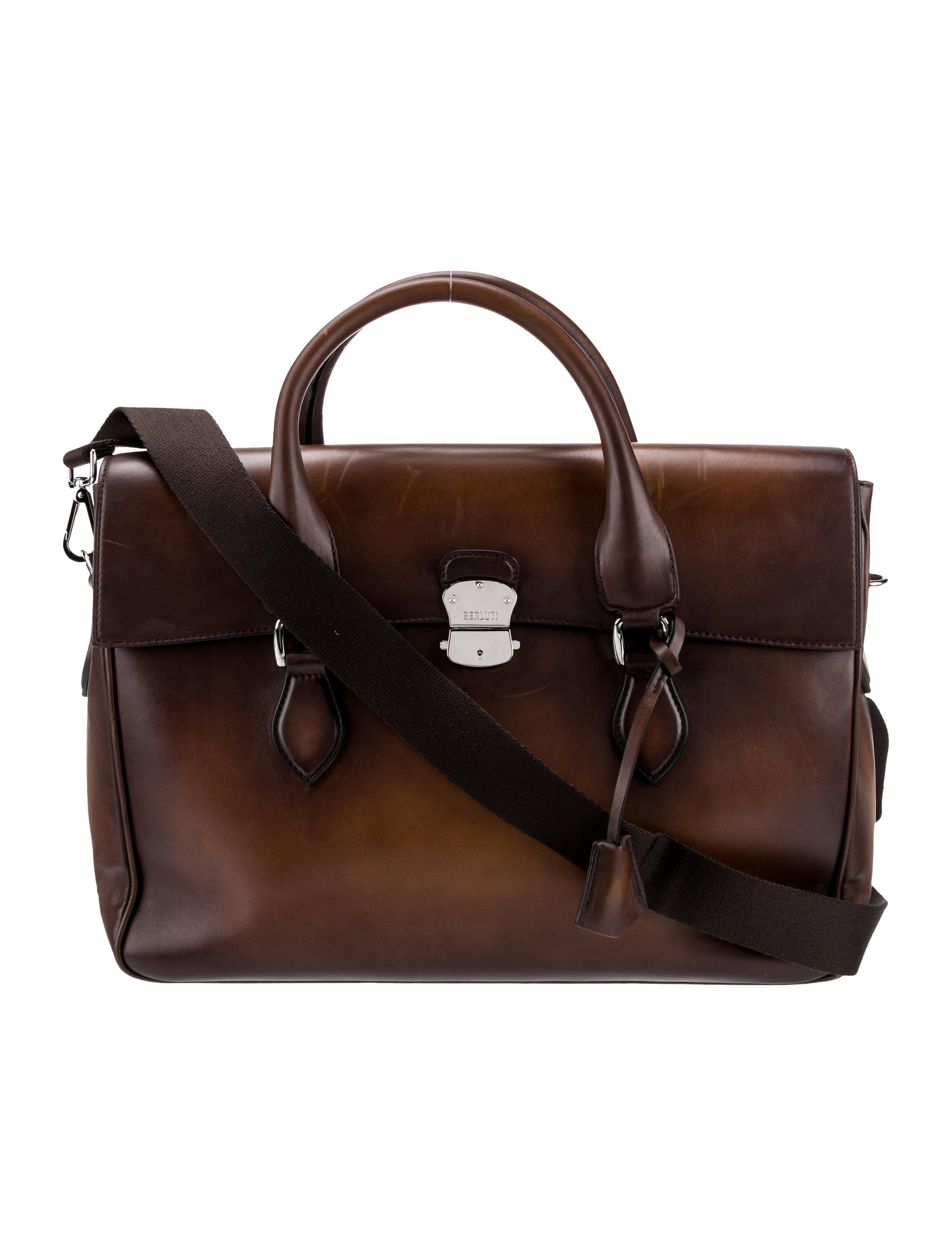 Berluti Tobacco Bis Leather Briefcase - Brown Briefcases, Bags ...