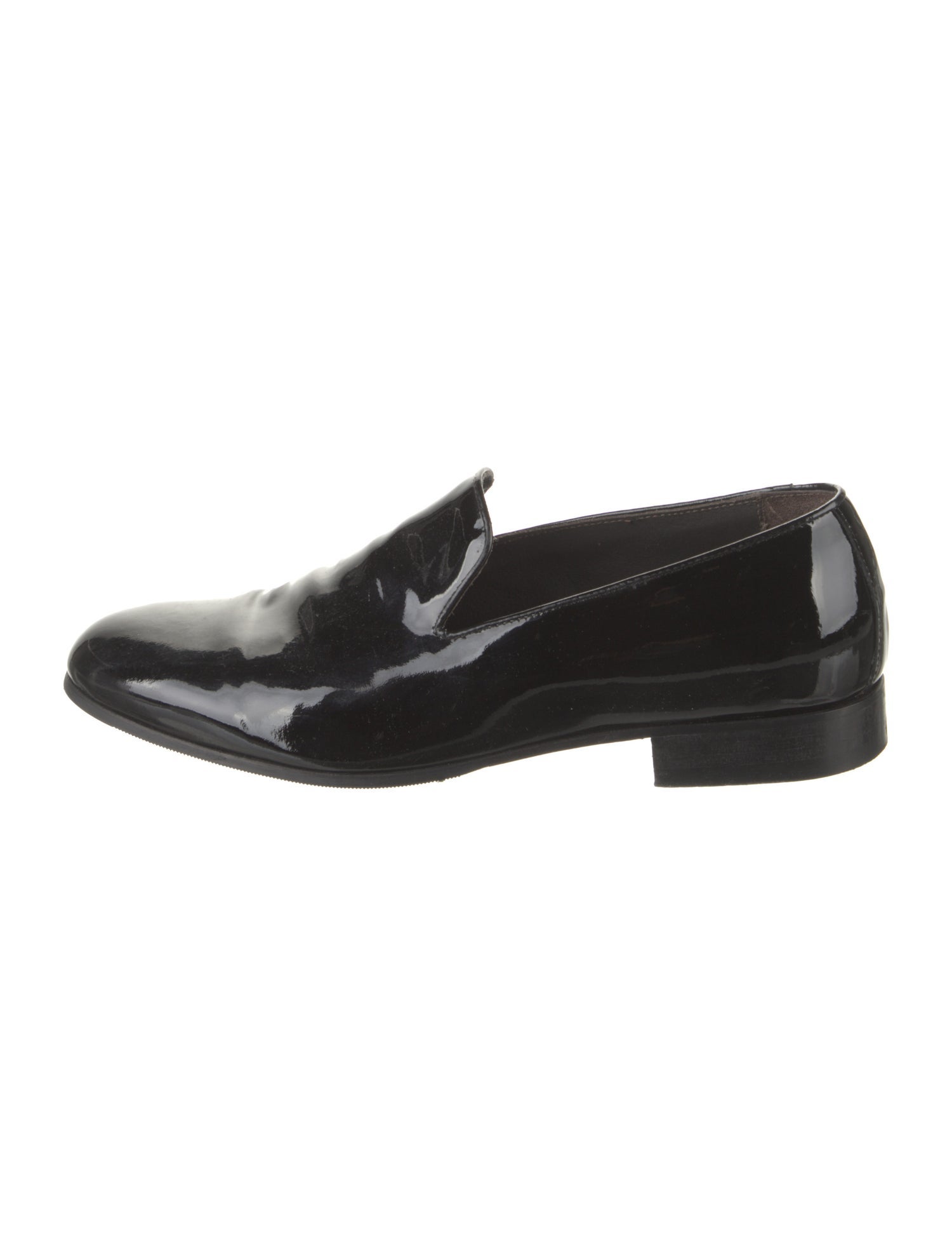 Bruno Magli Patent Leather Dress Loafers - Black Loafers, Shoes - BRN28749 | The RealReal
