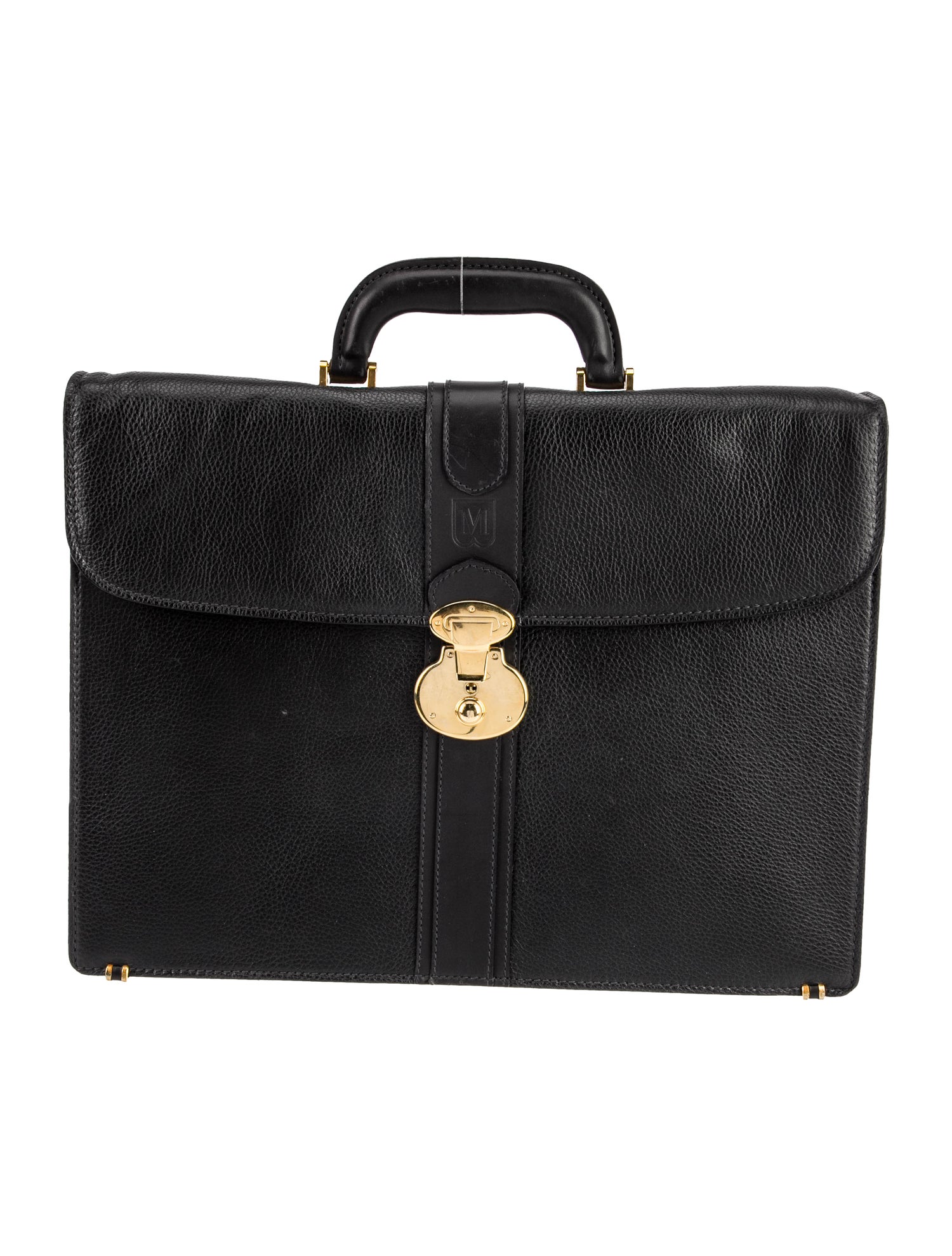 Gucci Pebbled Leather Briefcase - Brown Briefcases, Bags - GUC1119171 ...
