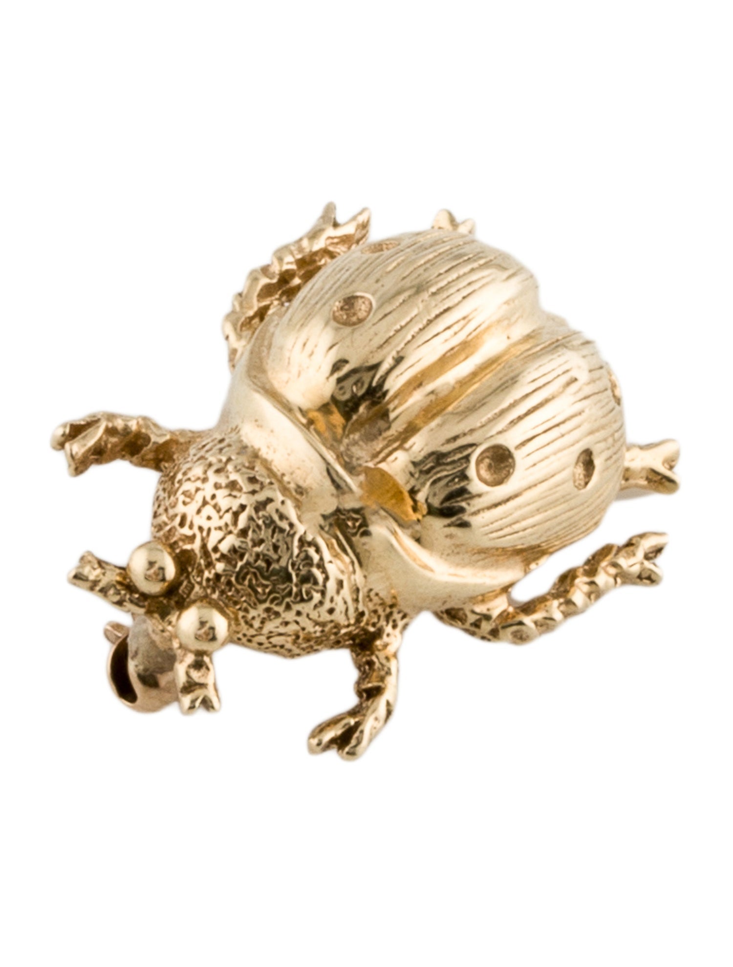 Brooch 14K Lady Bug Brooch - 14K Yellow Gold Pin, Brooches - BROOC41066 ...