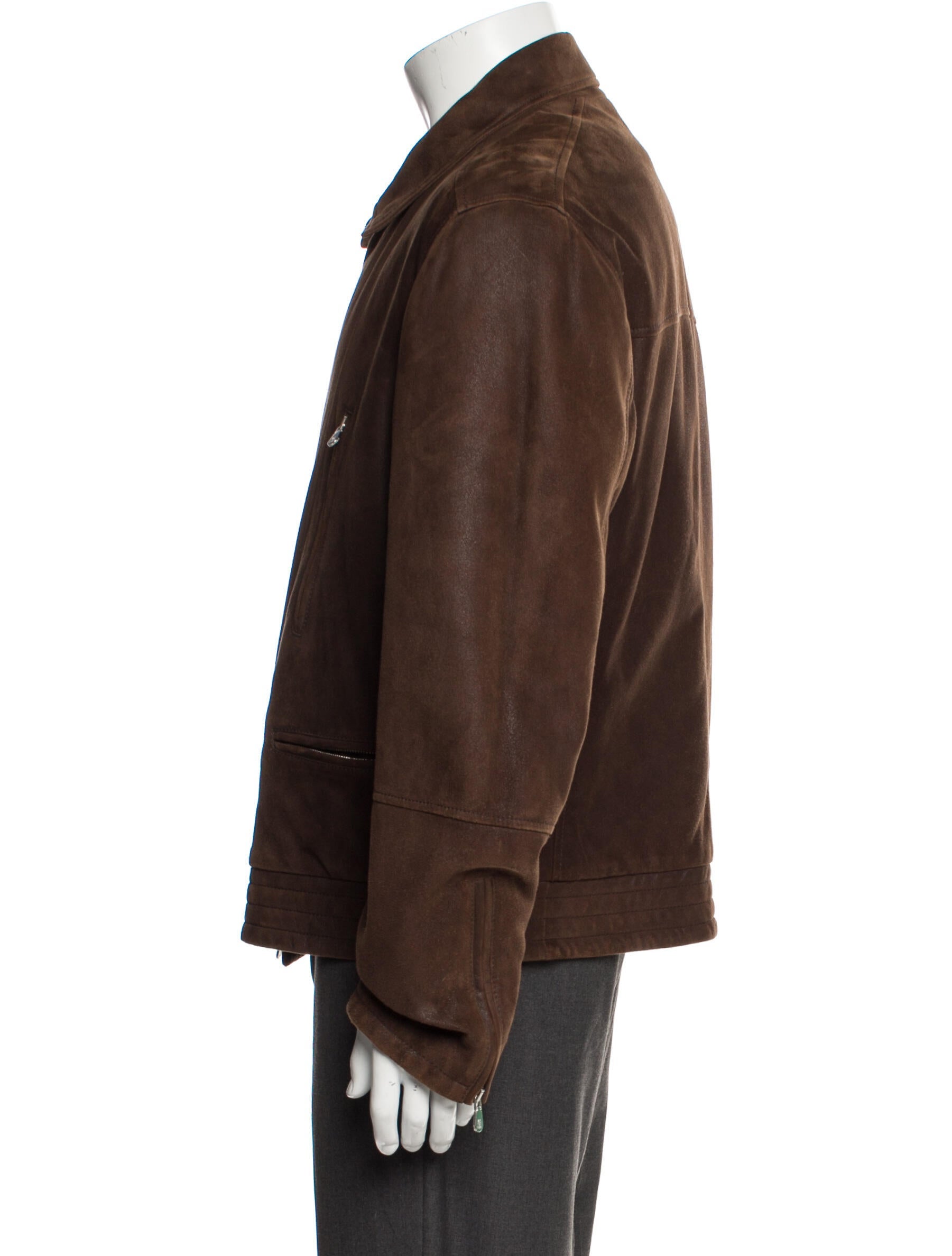 Brunello Cucinelli Moto Jacket w/ Tags - Brown Outerwear, Clothing ...