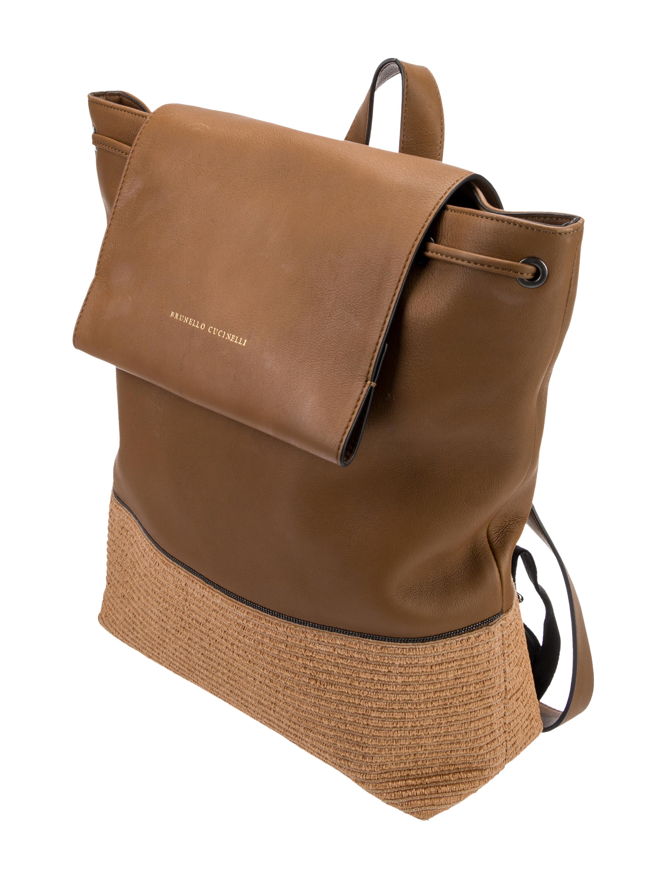 Brunello Cucinelli Leather Backpack - Brown Backpacks, Handbags ...