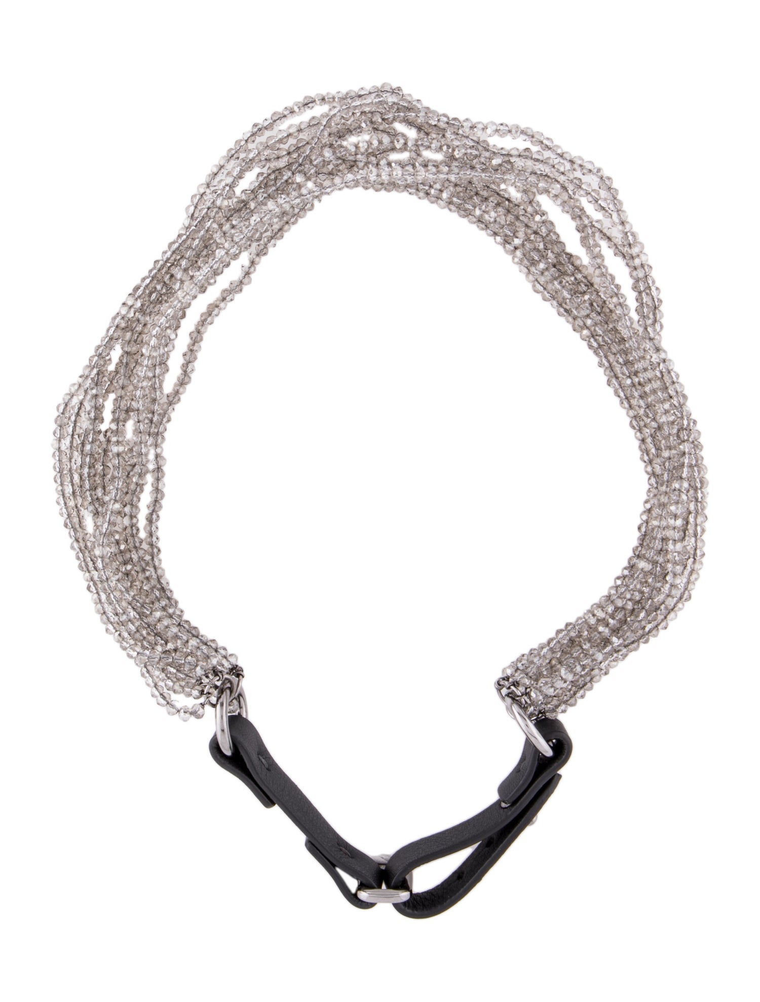 Tiffany & Co. Beaded Multistrand Torsade Collar Necklace - Sterling ...
