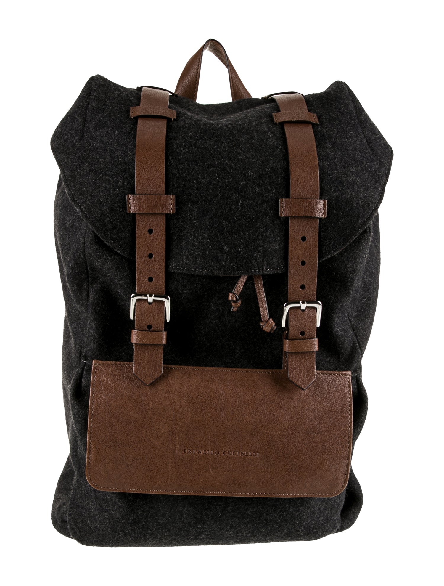 Brunello Cucinelli Wool Backpack - Grey Backpacks, Bags - BRU280727 ...