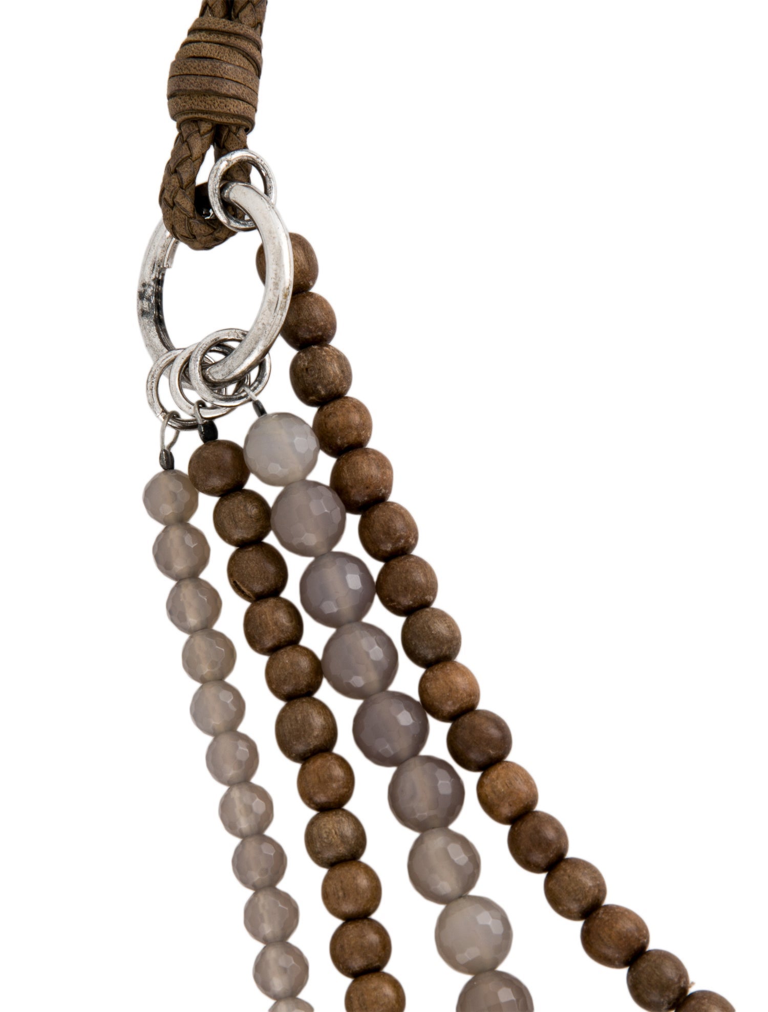 Brunello Cucinelli Quartz & Bead Cascading Multistrand Necklace ...