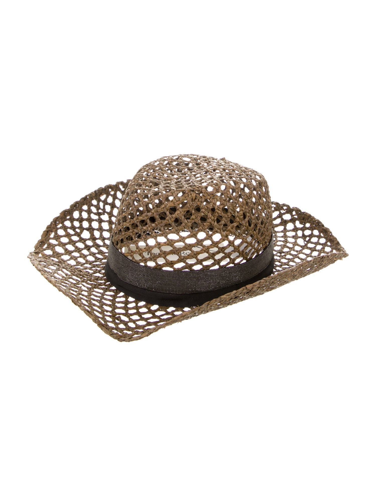 Brunello Cucinelli Brown Raffia Hat - Brown Hats, Accessories ...