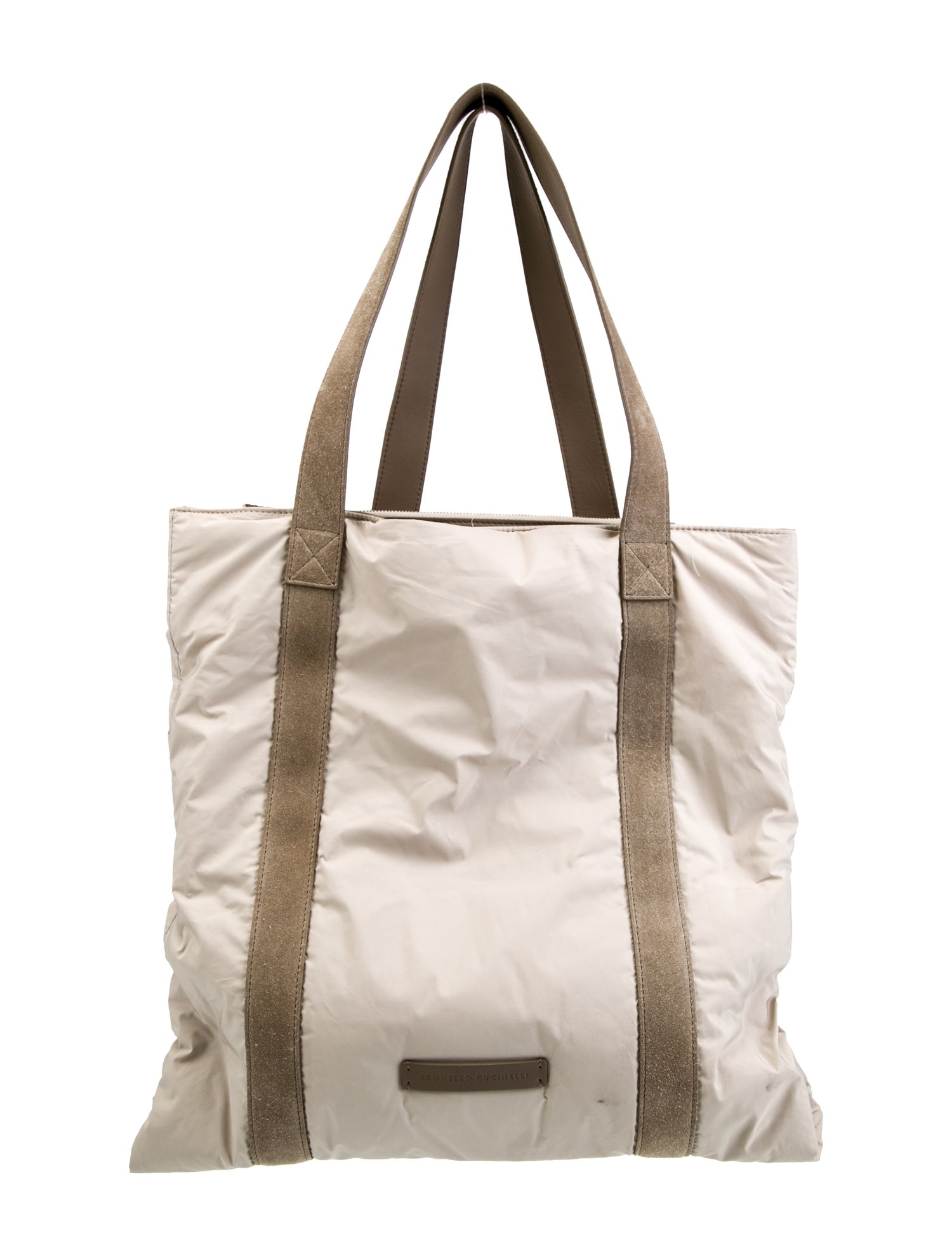 Brunello Cucinelli Suede-Trimmed Nylon Tote Bag - Neutrals Totes, Bags ...