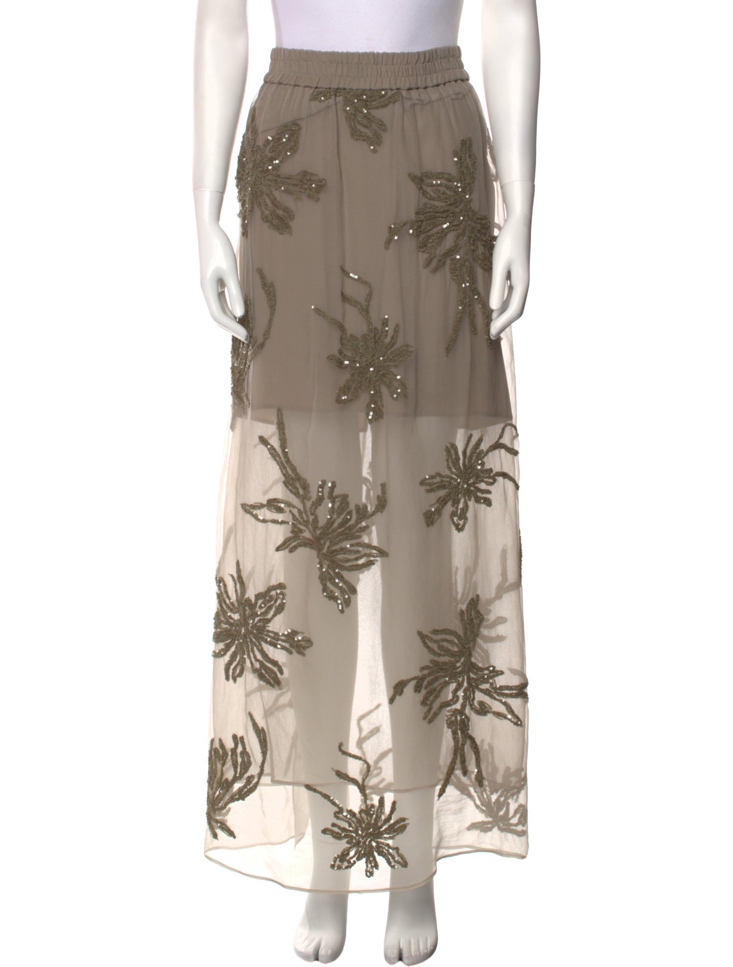 Christian Dior Floral Print Midi Length Skirt - Blue Skirts, Clothing ...