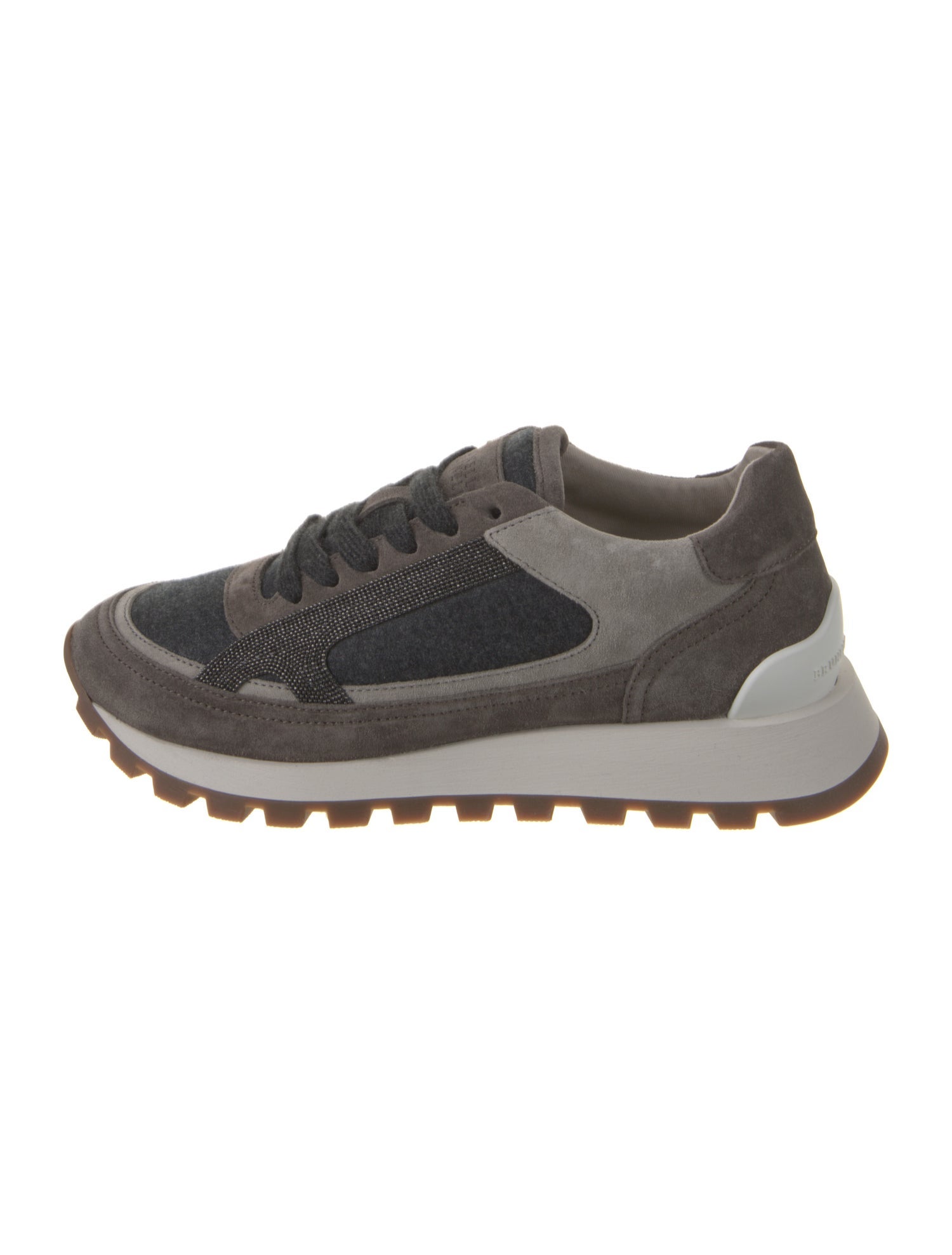 Brunello Cucinelli Suede Sneakers - Brown Sneakers, Shoes - BRU360702 ...