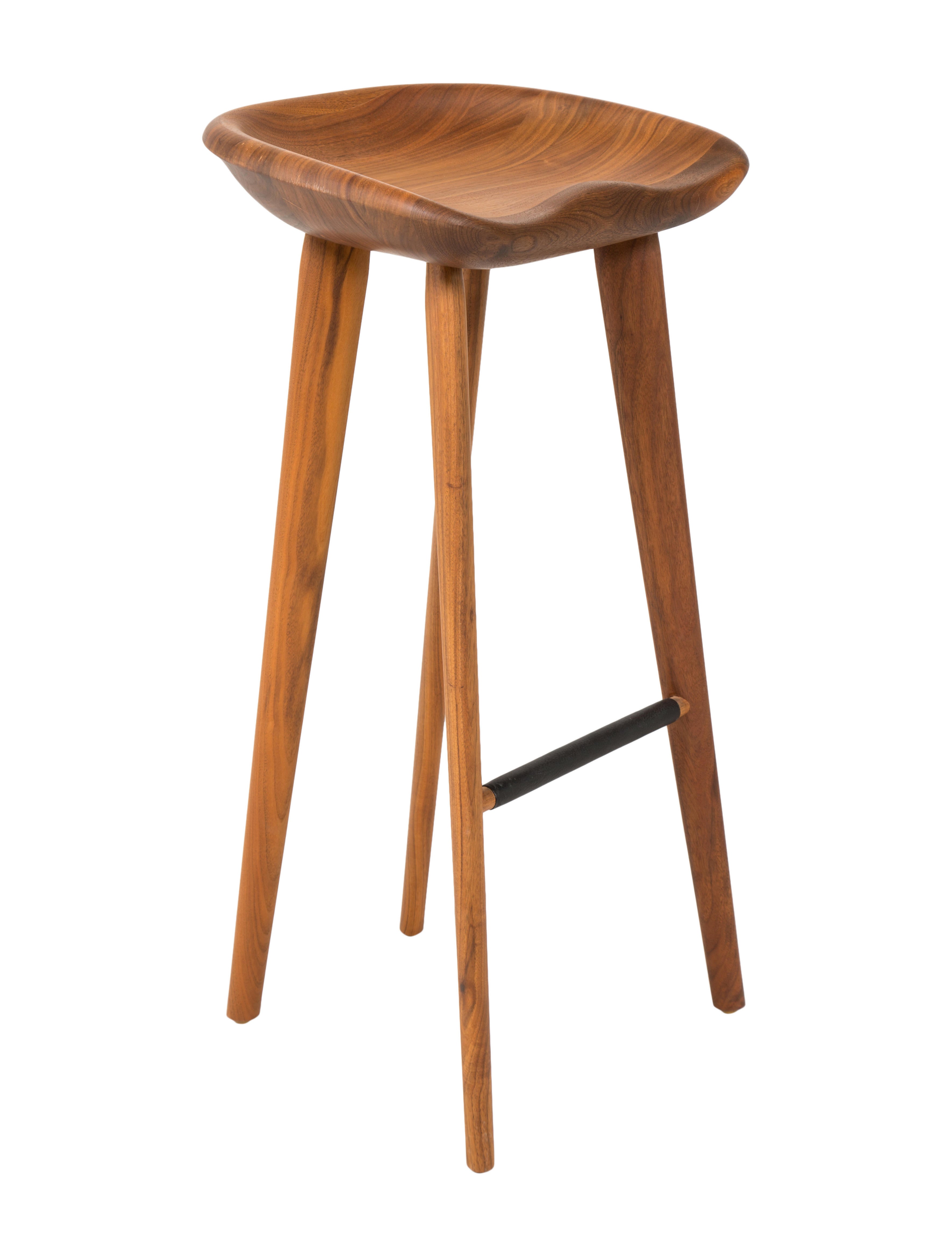 BassamFellows Tractor Counter Stool - Black Seating, Furniture ...