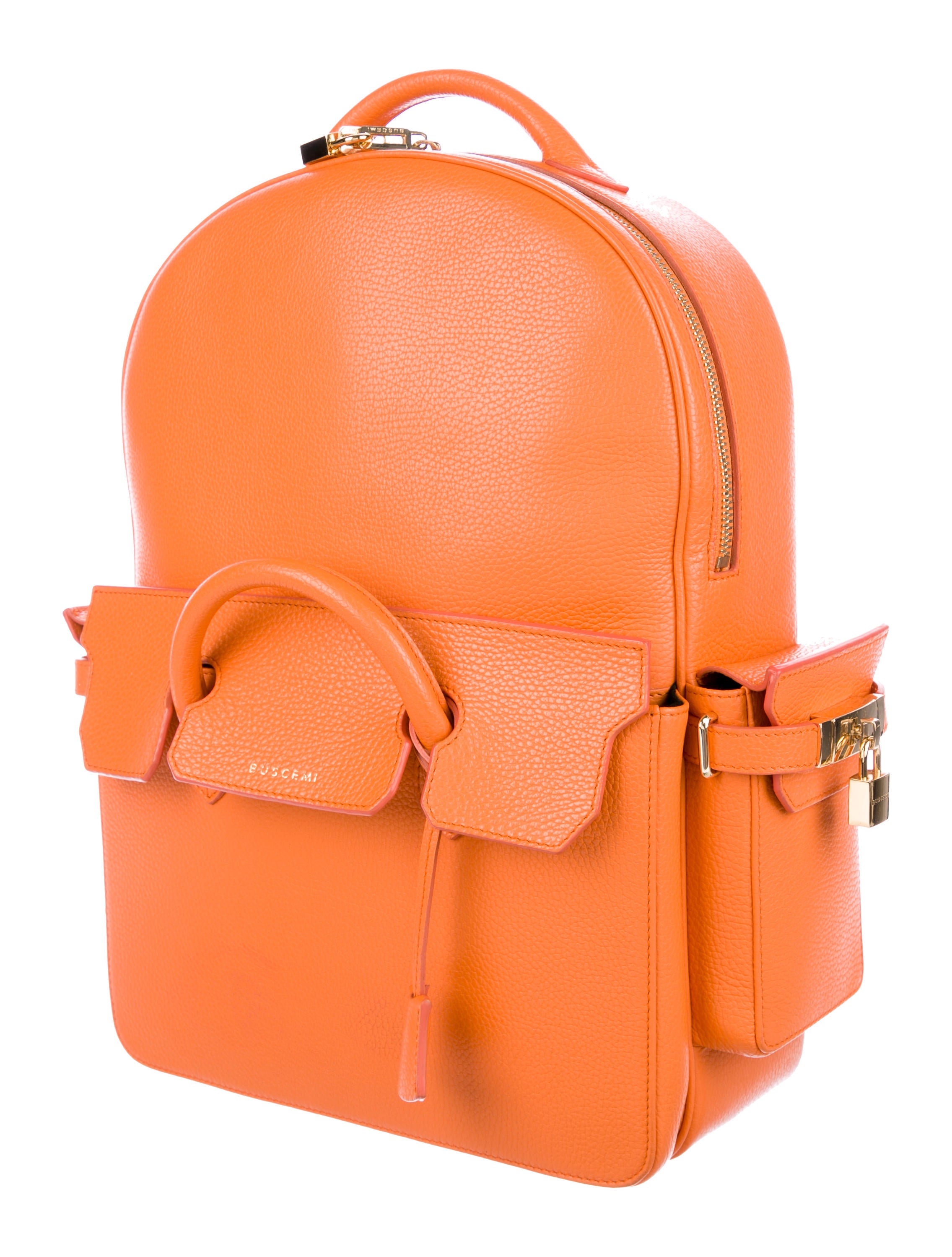 Buscemi PHD Leather Backpack - Orange Backpacks, Bags - BSI20527 | The ...
