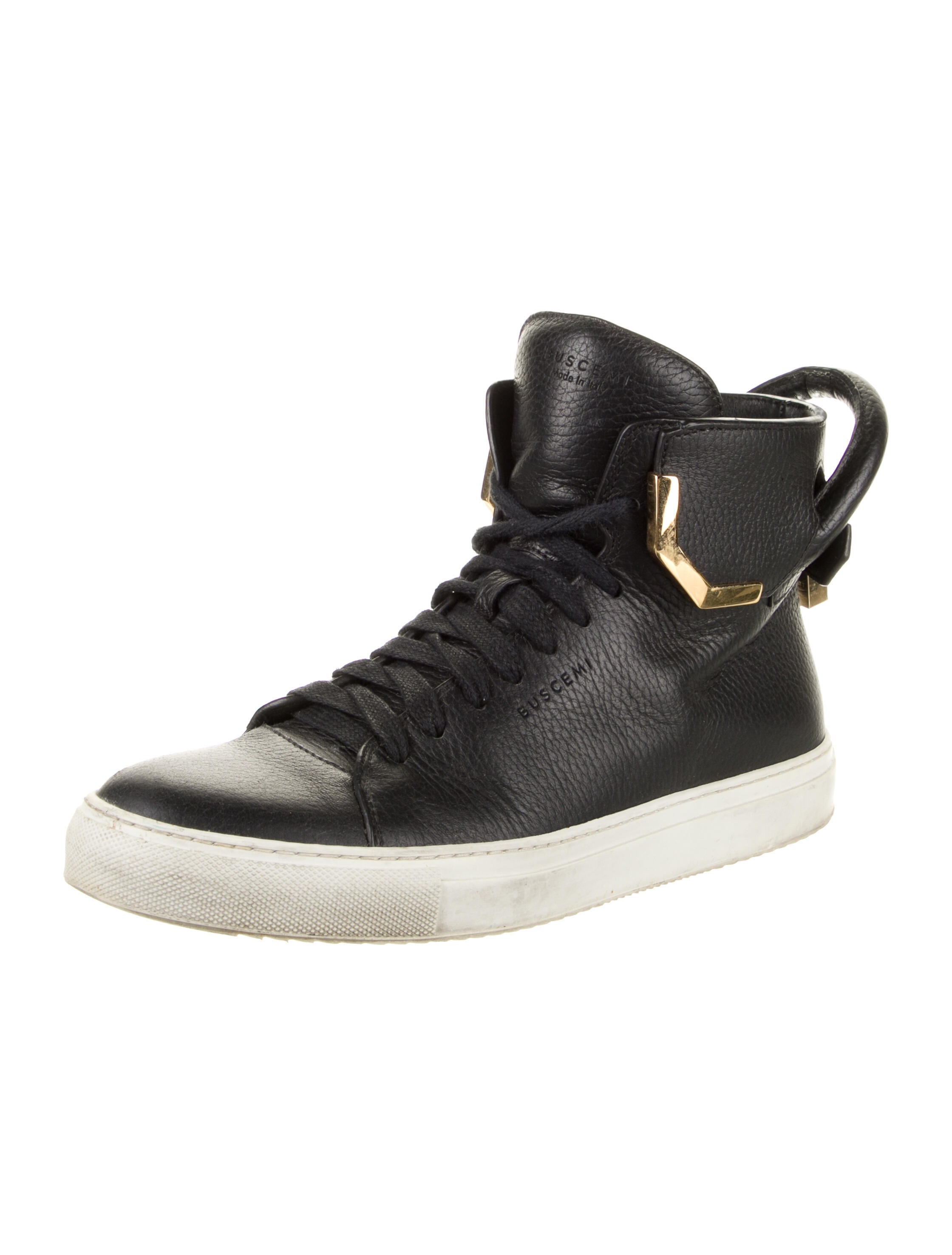 Buscemi Leather Sneakers - Black Sneakers, Shoes - BSI24974 | The RealReal