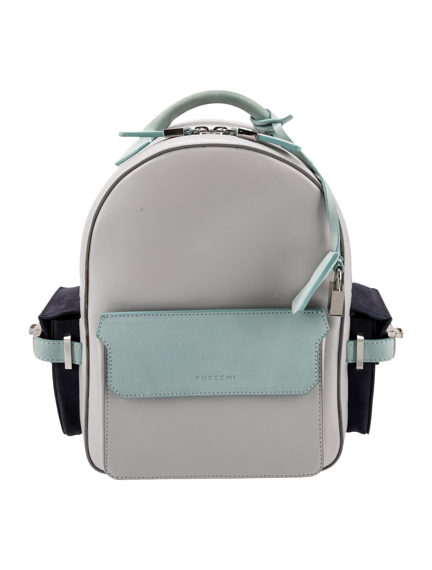 Buscemi Leather Backpack - Grey Backpacks, Handbags - BSI25818 | The ...