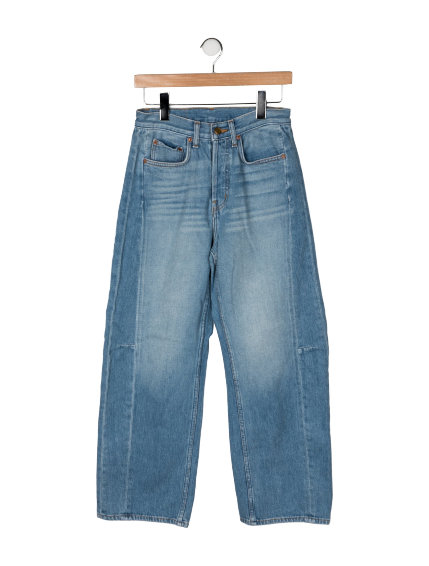 B Sides High-Rise Wide Leg Jeans - 11.25" Rise, Blue Jeans, Clothing ...