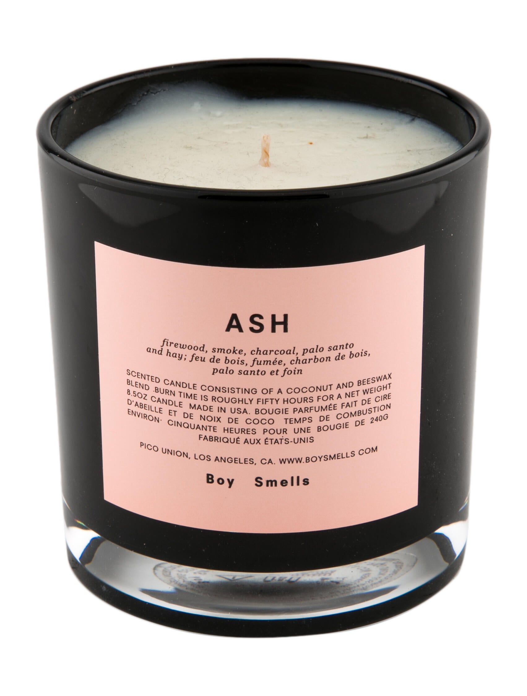 Boy Smells Ash Standard Sized Candle - Pink Decorative Accents, Decor ...