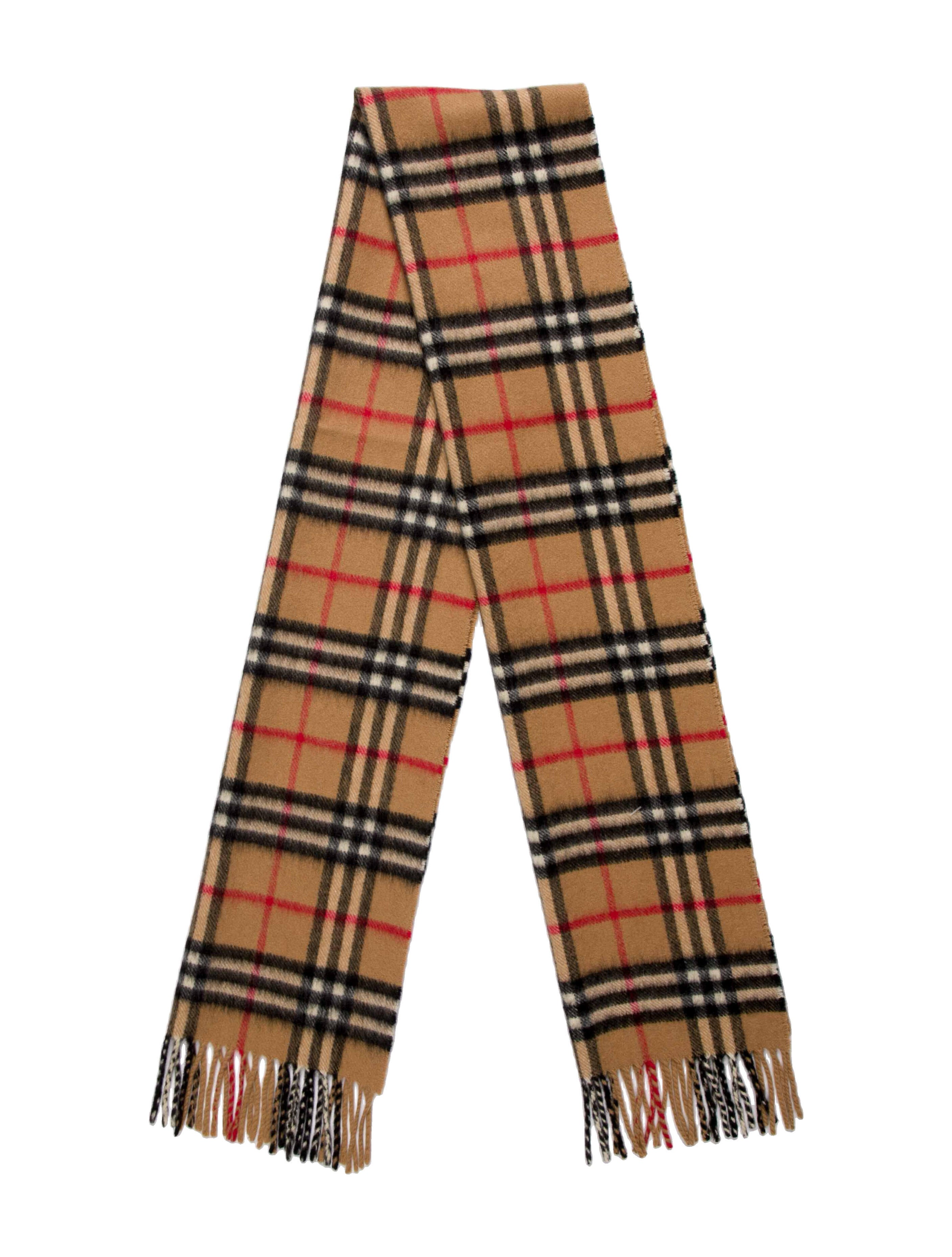 Burberry Silk Nova Check Pattern Scarf - Neutrals Scarves and Shawls ...