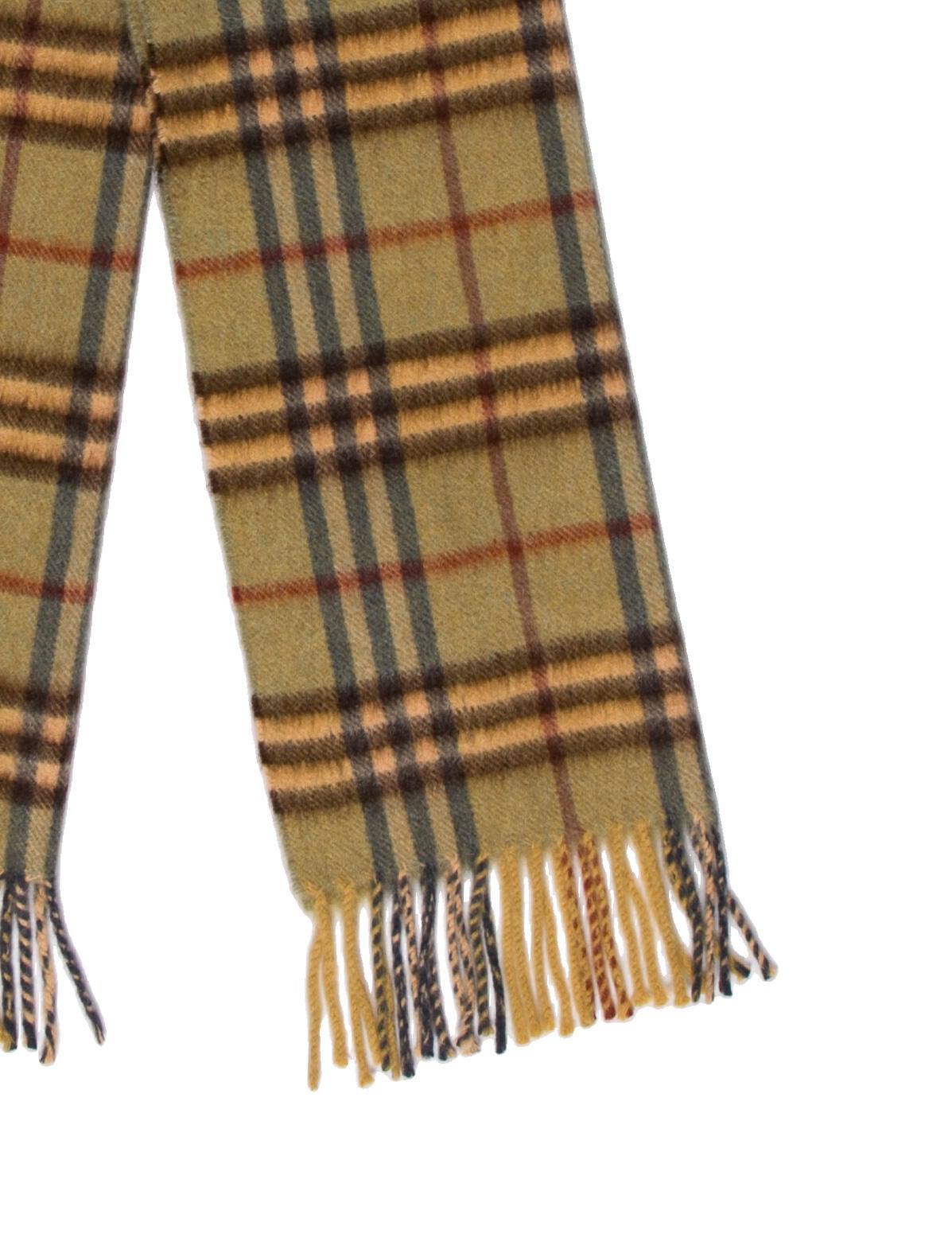 Burberry Cashmere Striped Scarf - Brown Scarves, Accessories ...