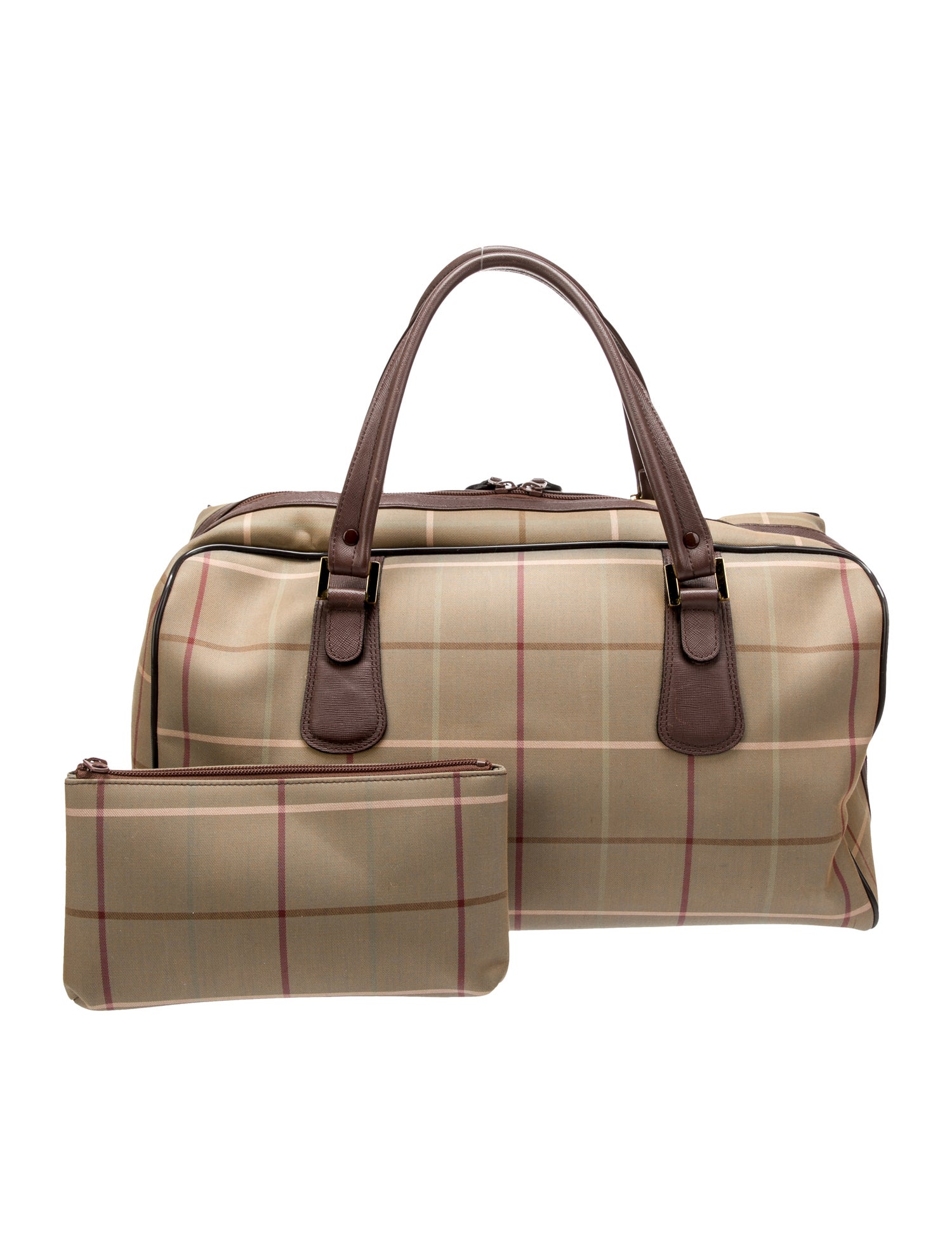 Burberry's Check Canvas Weekender - Brown Luggage and Travel, Handbags ...