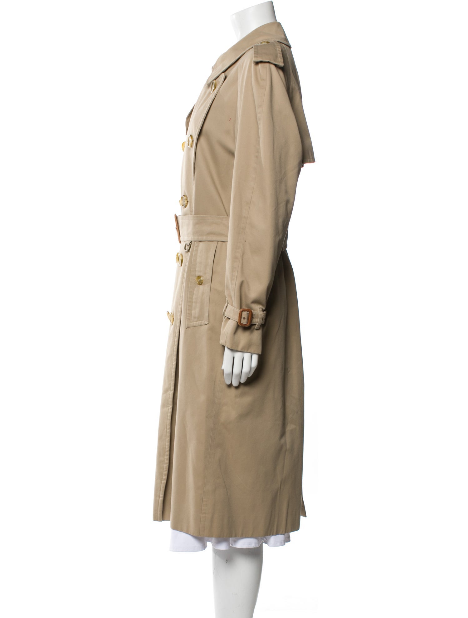 Burberry's Nova Check Pattern Trench Coat - Neutrals Outerwear ...