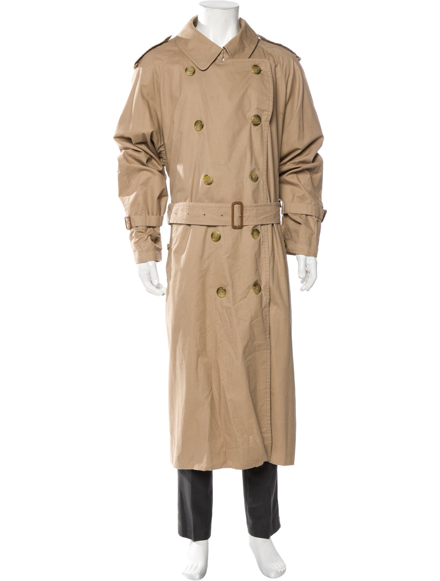 Burberry's House Check Pattern Trench Coat - Neutrals Outerwear ...