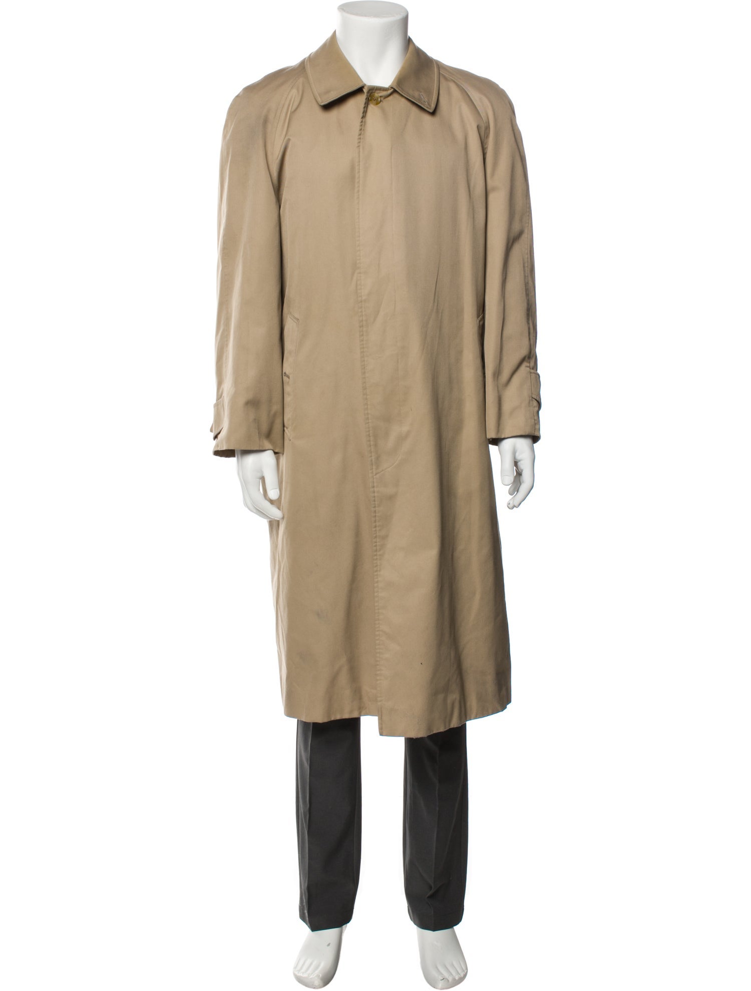 Burberry's Nova Check Pattern Wool Trench Coat - Neutrals Outerwear ...
