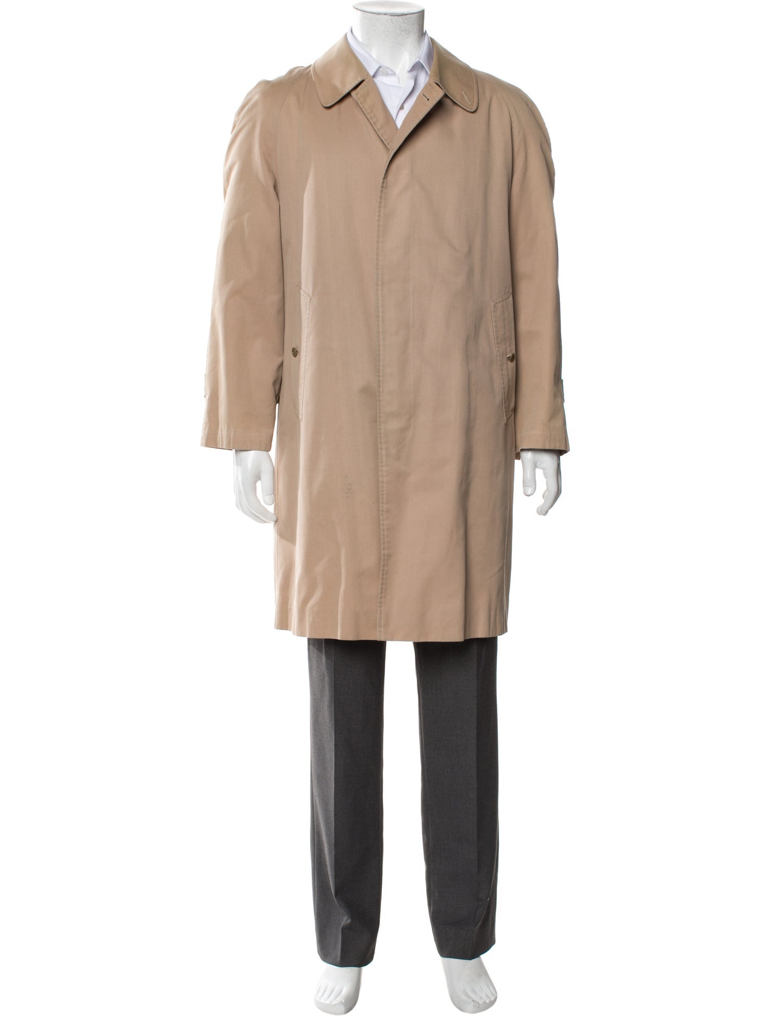 Burberry's House Check Pattern Overcoat - Neutrals Outerwear, Clothing ...