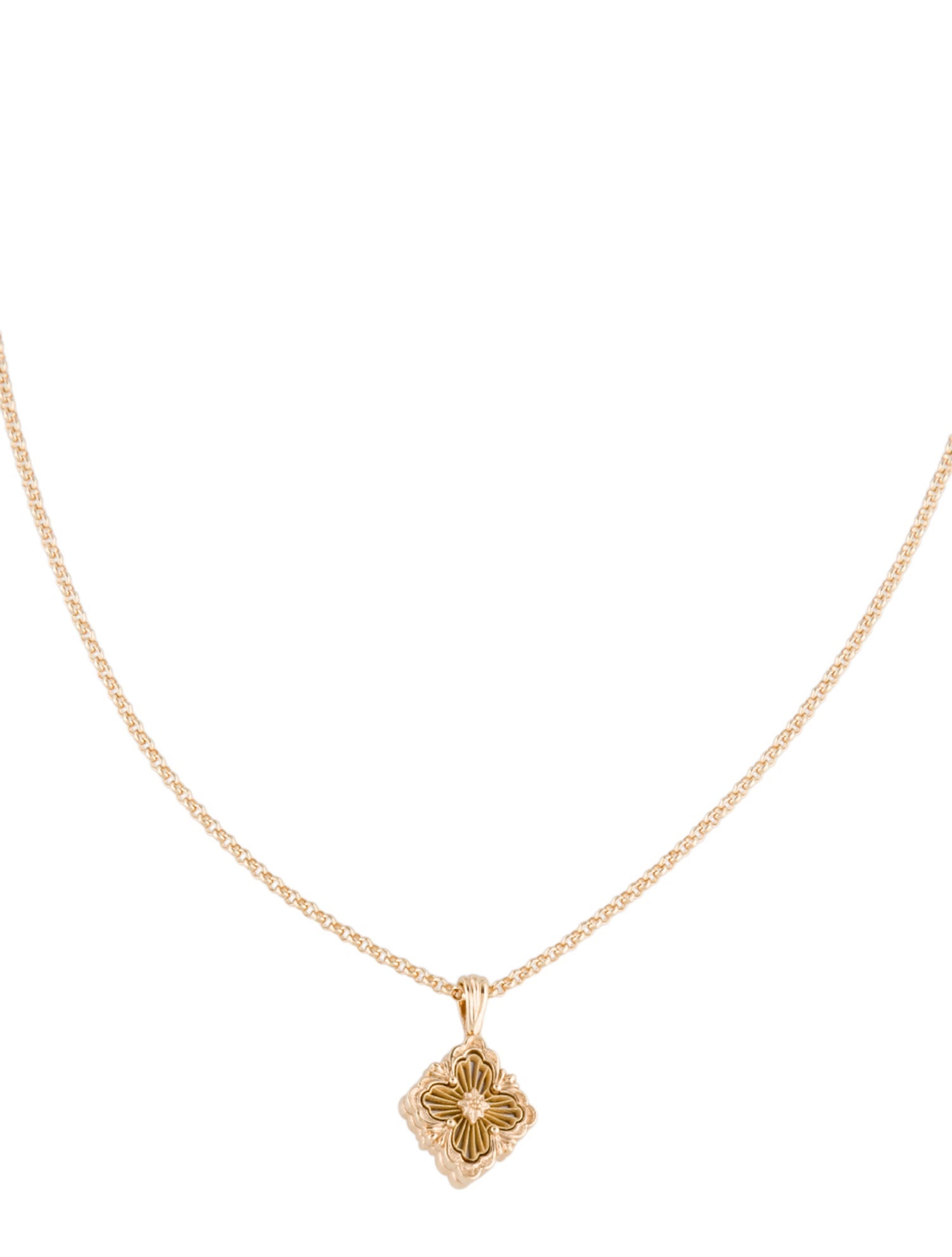 Buccellati 18K Yellow Gold Mother of Pearl Opera Tulle Pendant Necklace ...