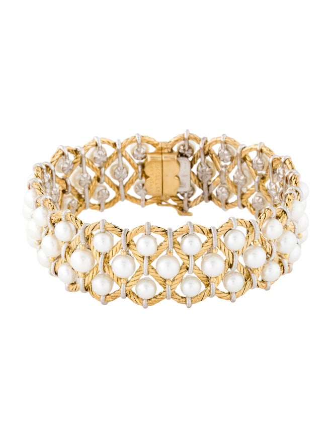 Celine Hinged Bangle - Brass Bangle, Bracelets - CEL296890 | The RealReal