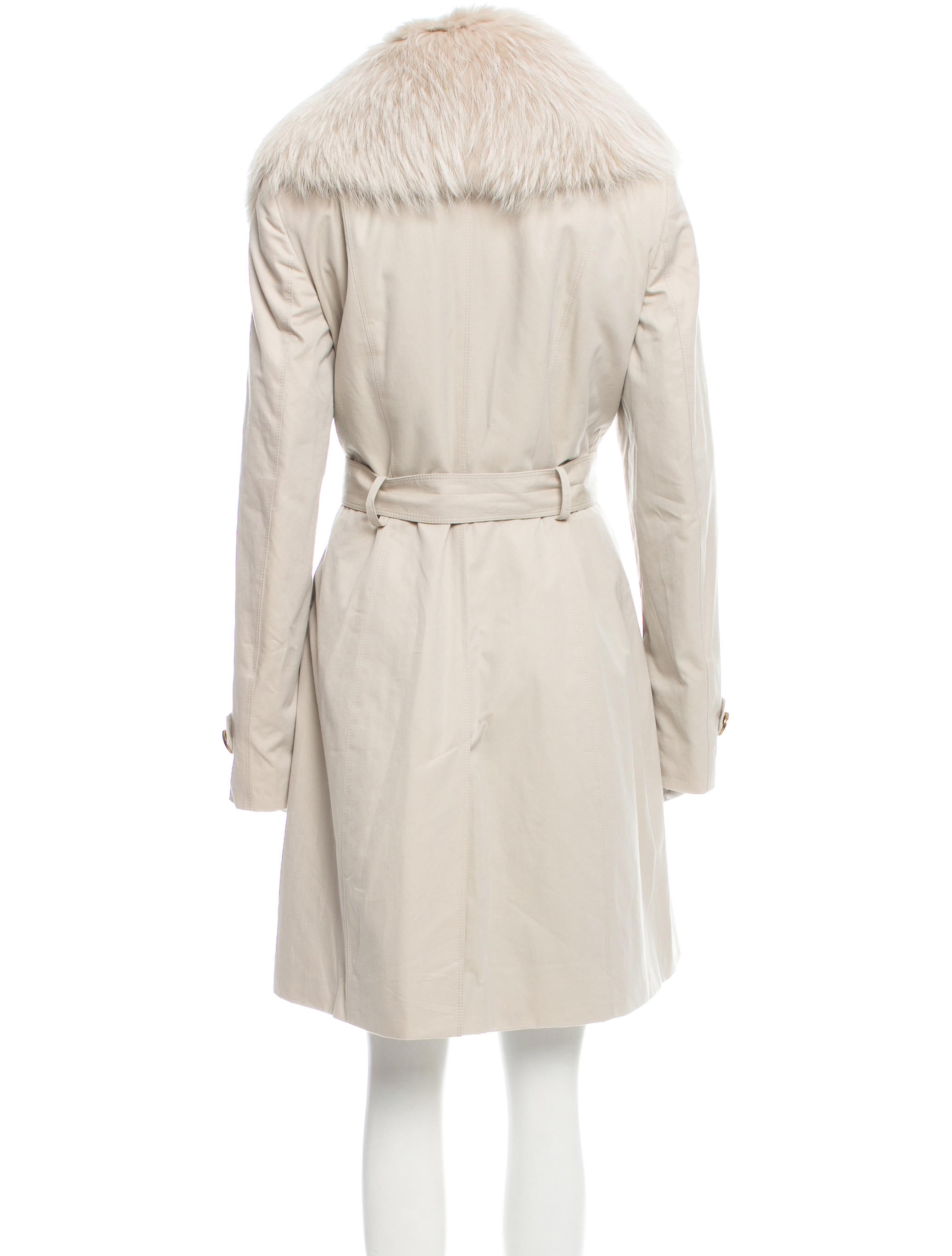 Burberry Prorsum Fur-Accented Trench Coat - Clothing - BUF23878 | The ...