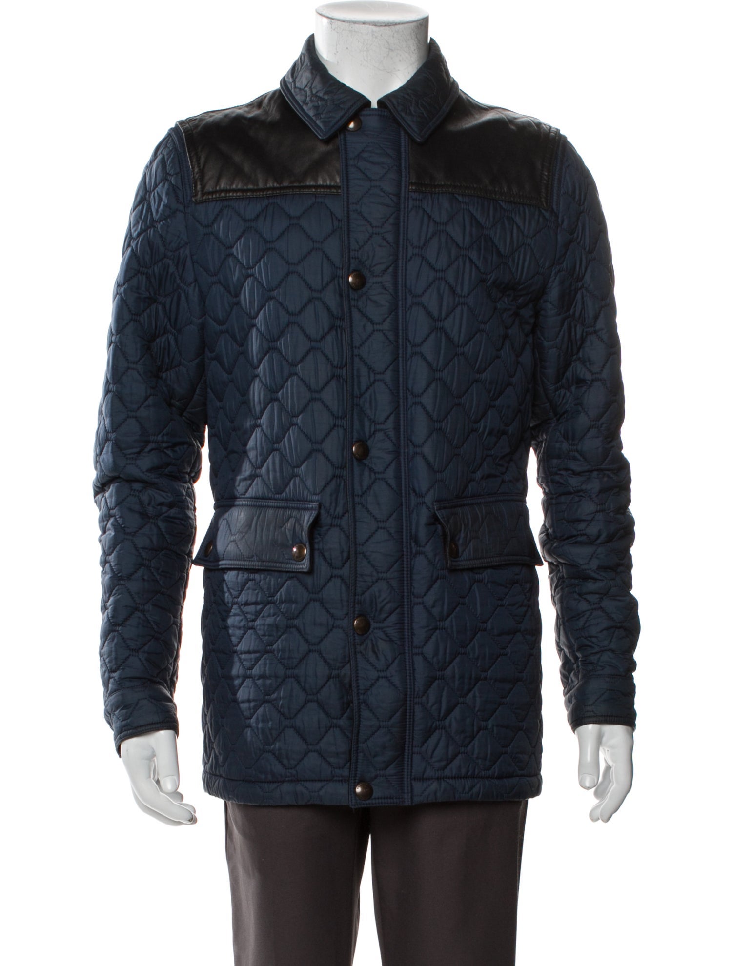 Burberry London Puffer Coat - Blue Outerwear, Clothing - BUF40618 | The ...