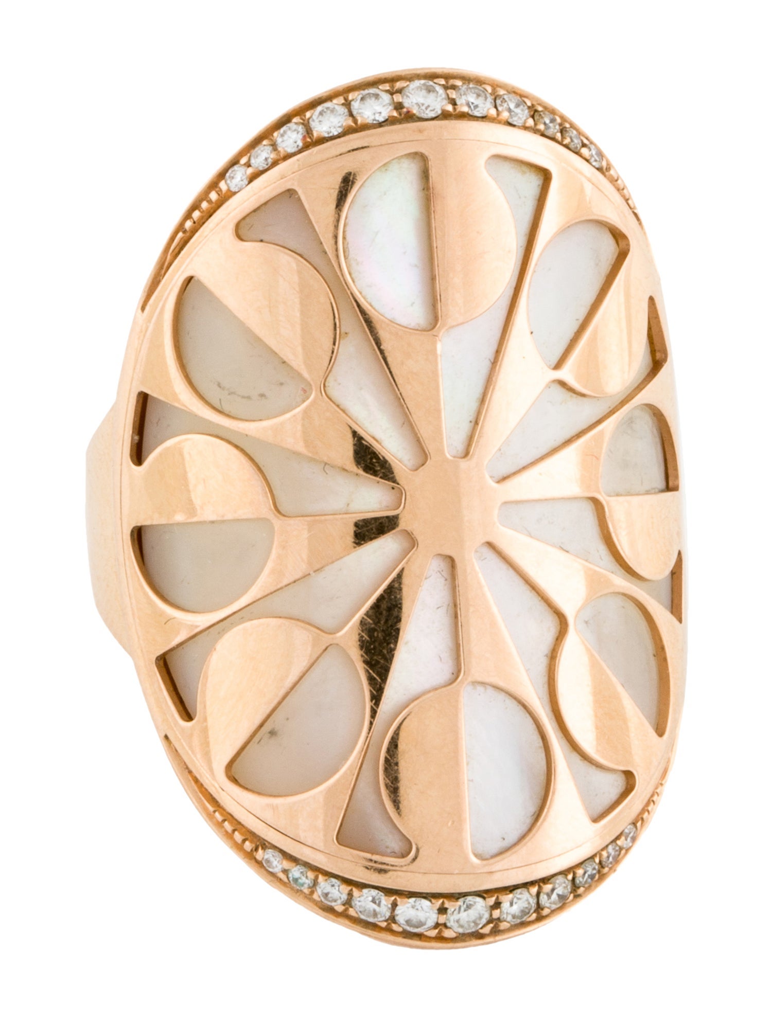 Bvlgari 18K Mother of Pearl & Diamond Intarsio Mediterranean Eden ...