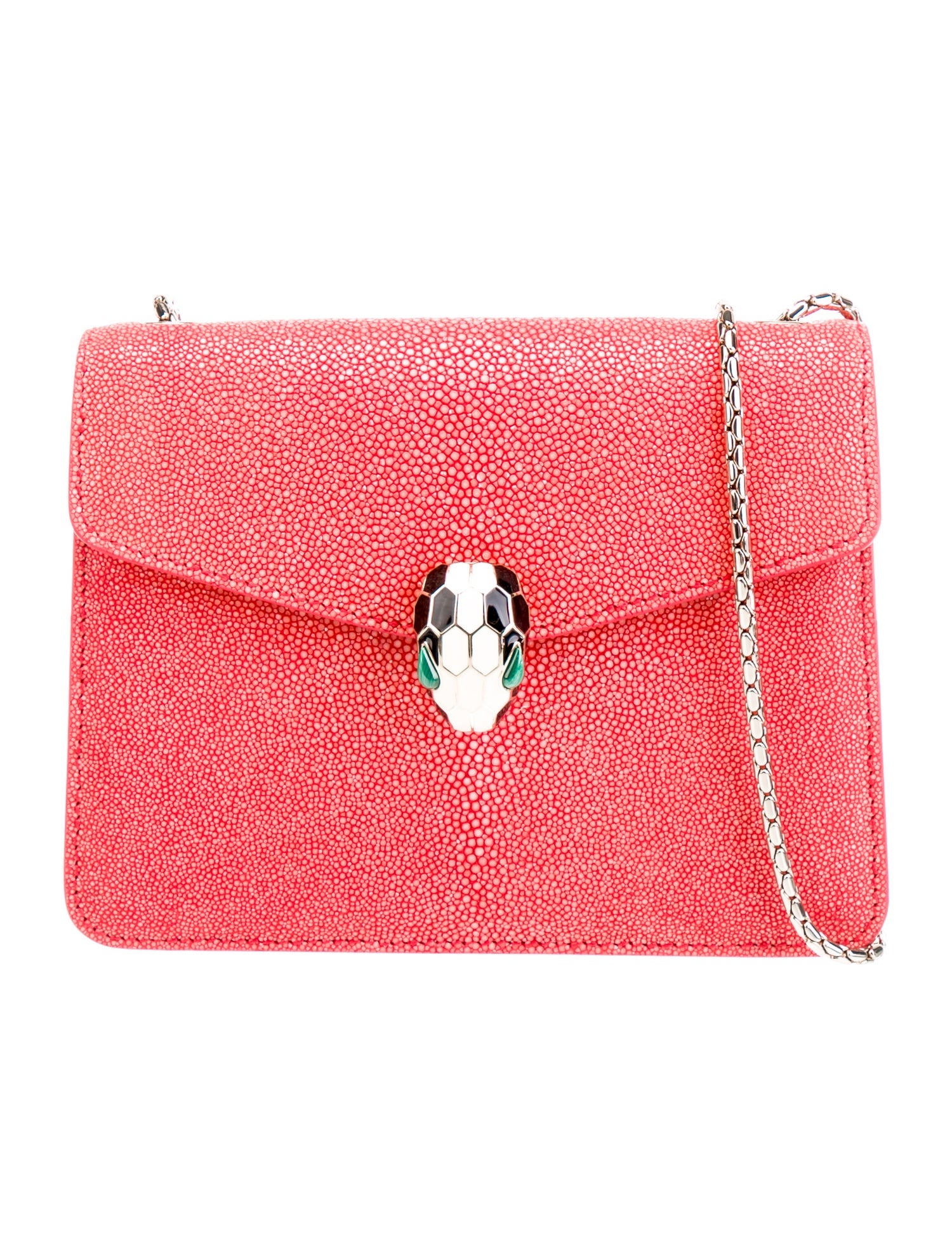 Bvlgari Stingray Serpenti Forever Bag - Red Shoulder Bags, Handbags ...