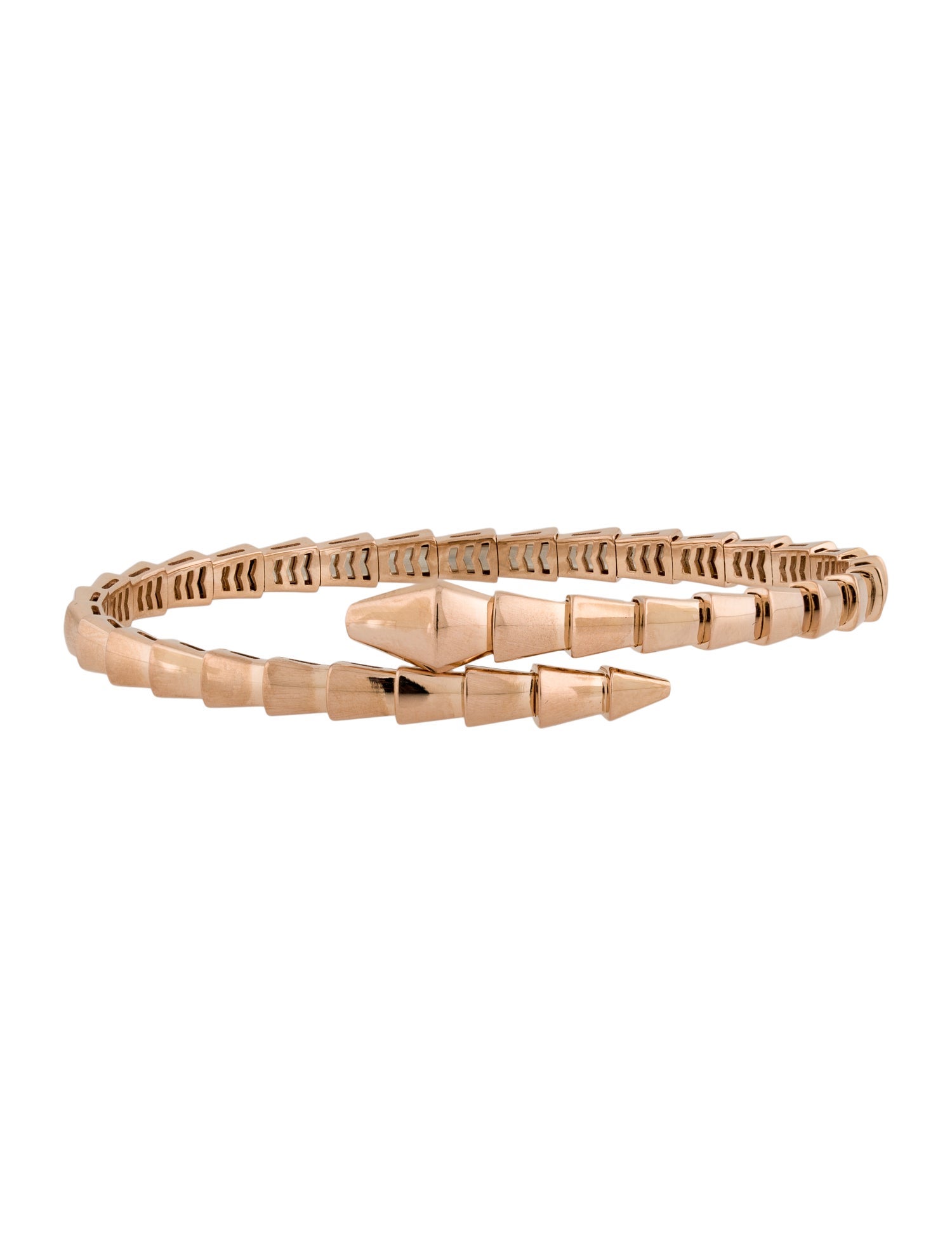 Bvlgari 18K Serpenti Viper Bracelet - 18K Rose Gold Bangle, Bracelets ...