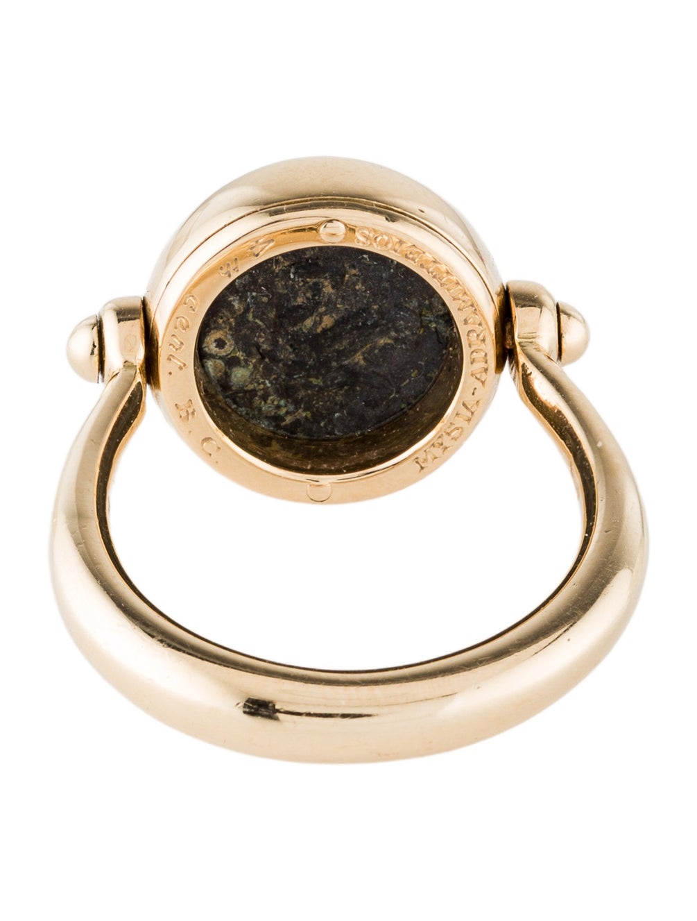 Bvlgari 18K Monete Ancient Coin Flip Ring - Cocktail Ring, Rings ...