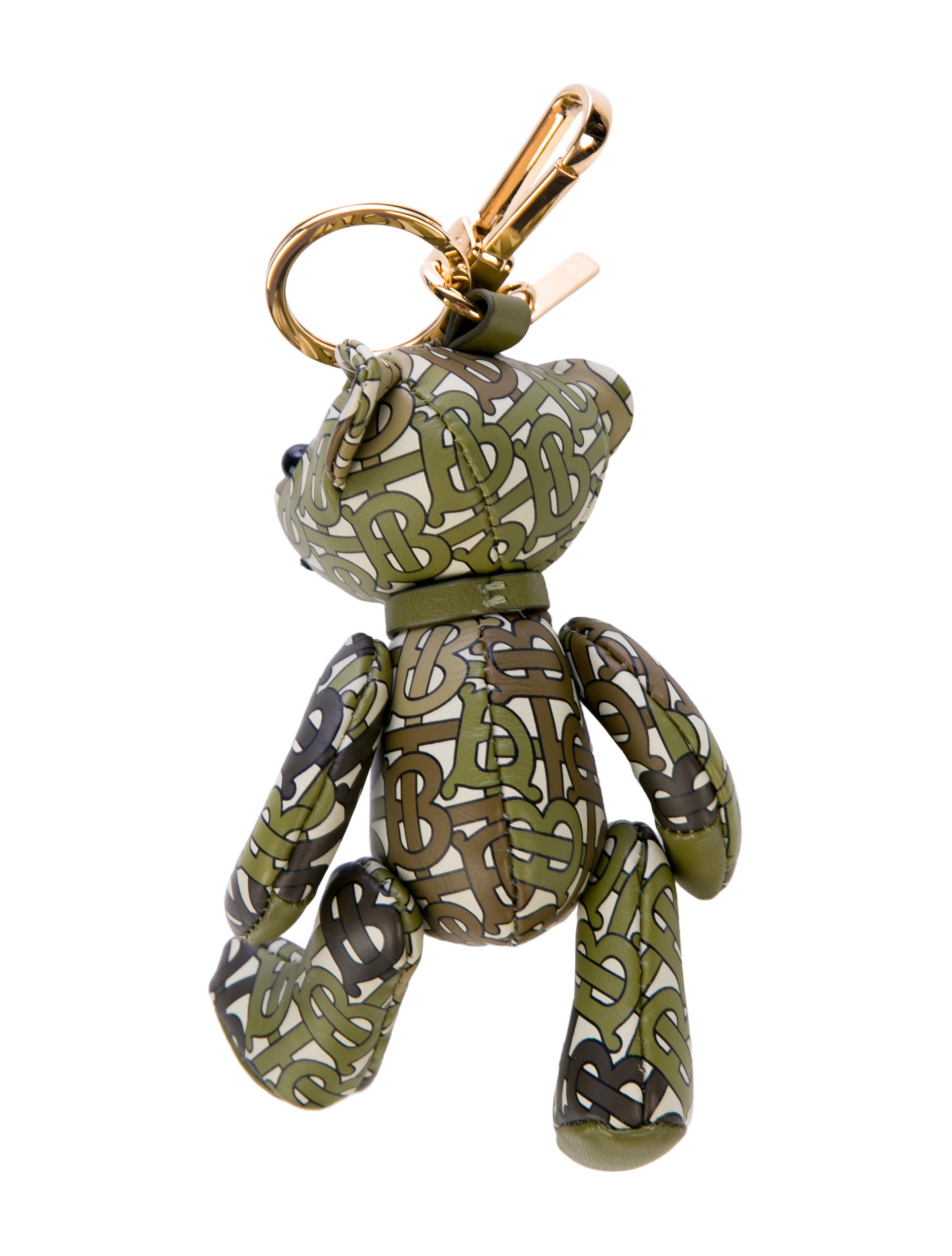 Burberry Leather Bear Keychain - Green Keychains, Accessories ...