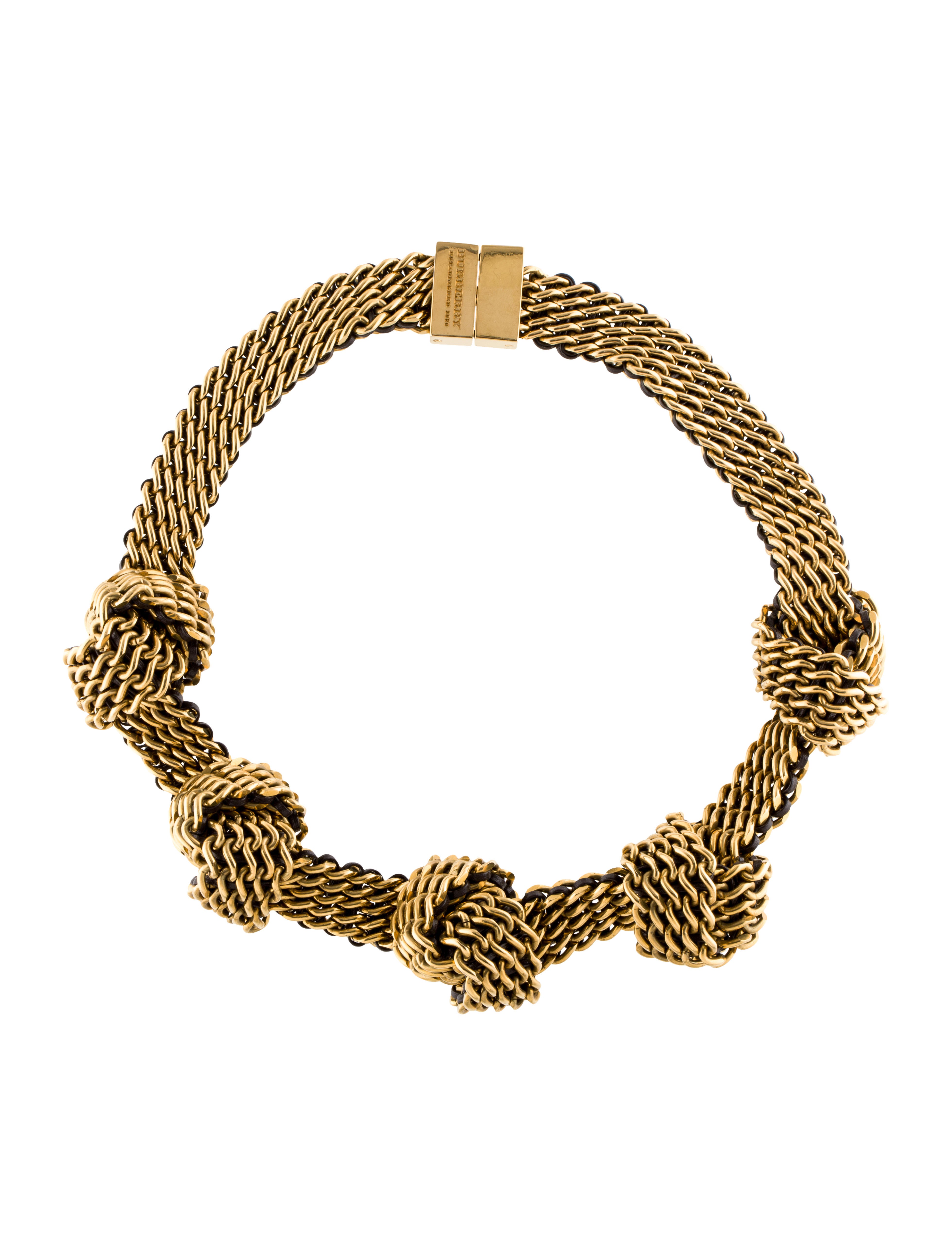 Burberry Knotted Chain Collar Necklace - Necklaces - BUR160583 | The ...