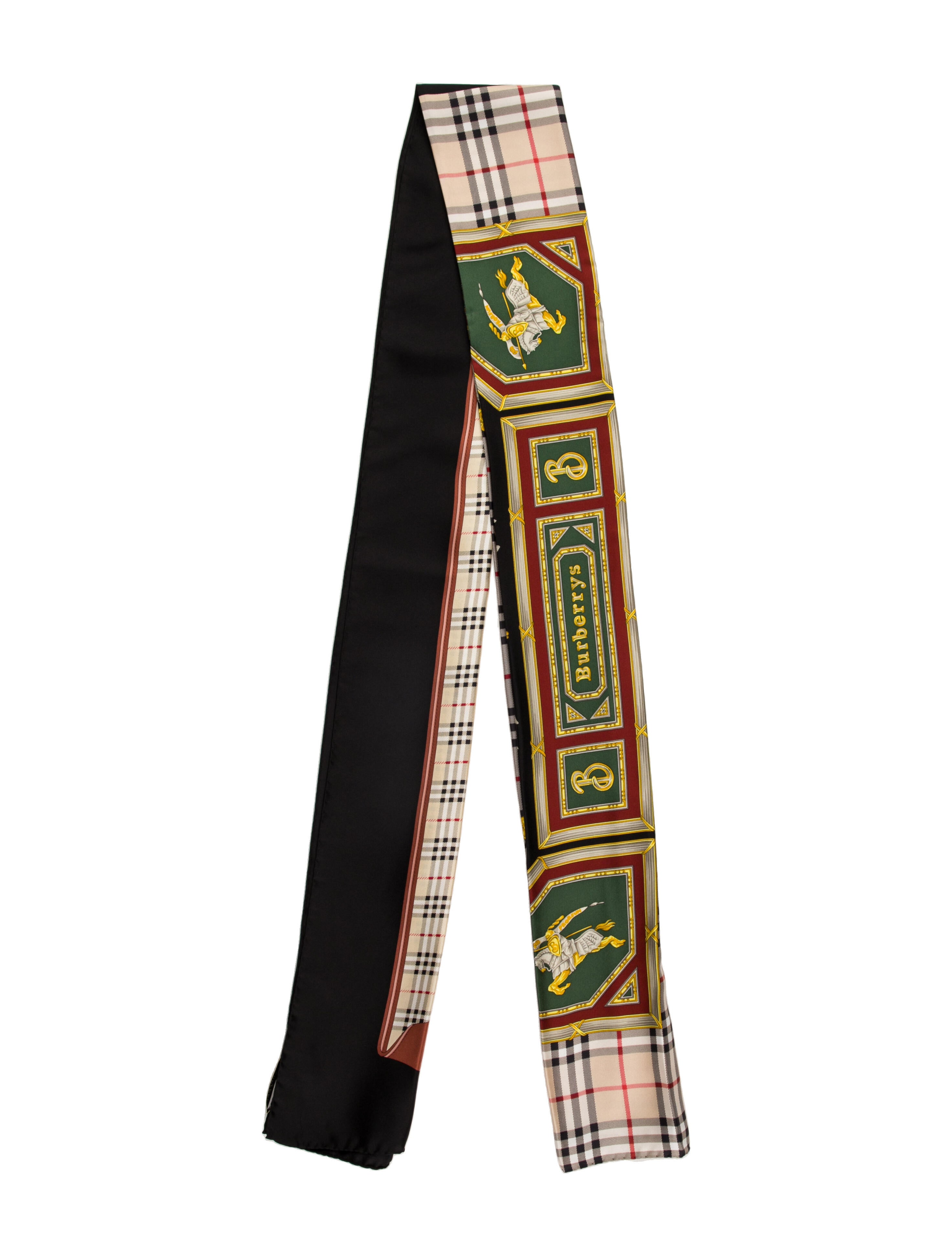 Burberry Nova Check Pattern Shawl - Black Scarves and Shawls ...