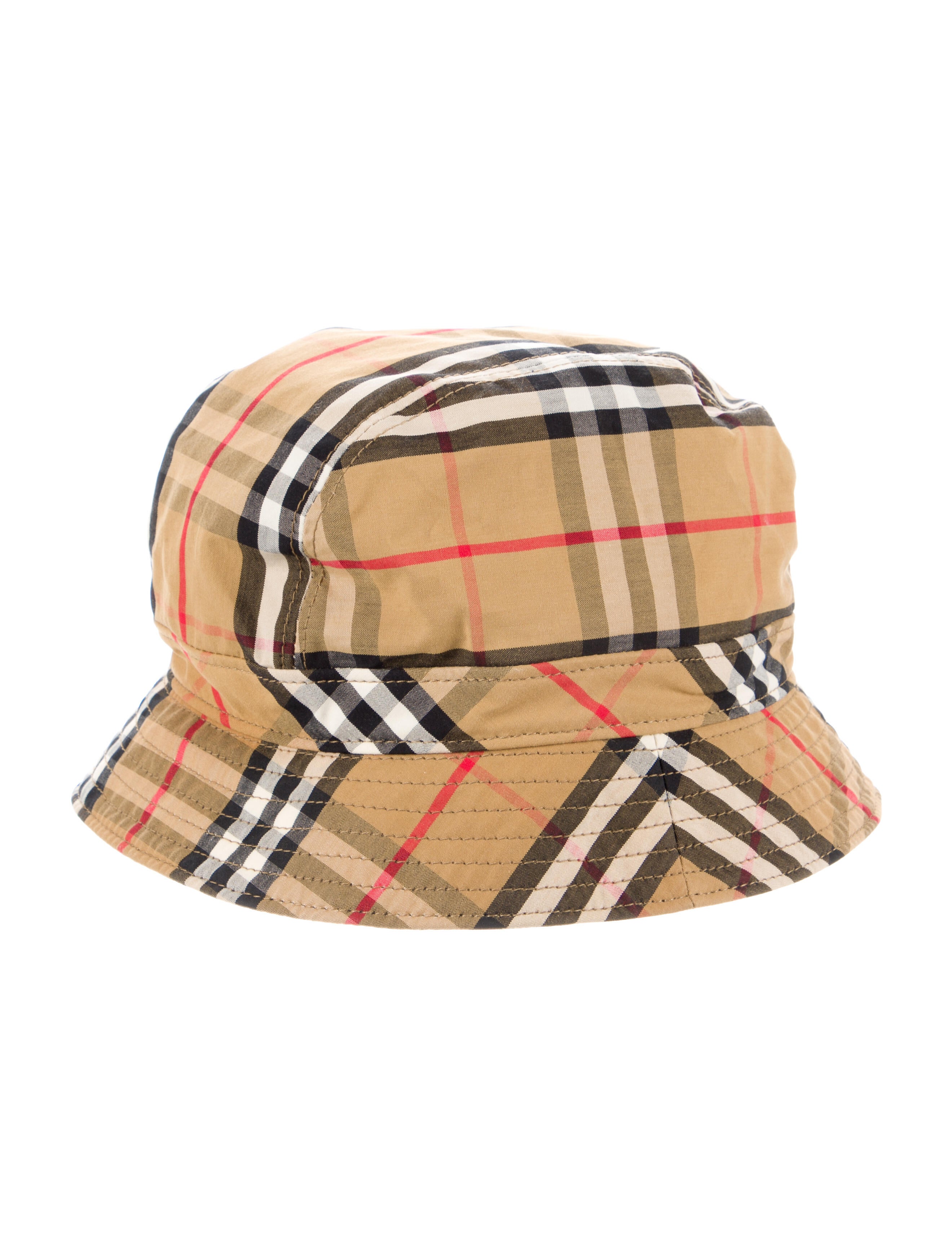 Burberry House Check Patterned Bucket Hat - Neutrals Hats, Accessories ...