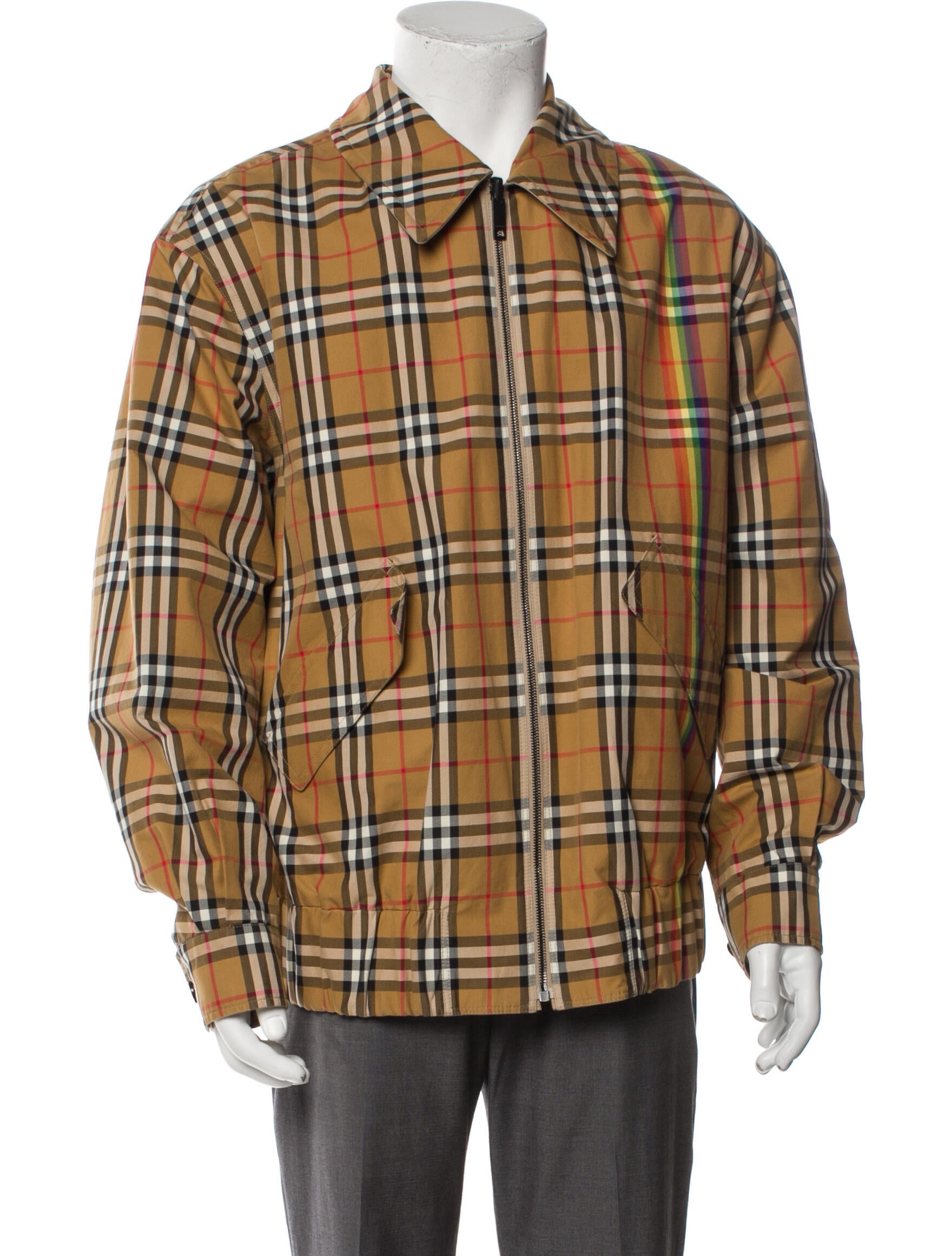 Burberry House Check Pattern Trucker Jacket - Neutrals Outerwear ...