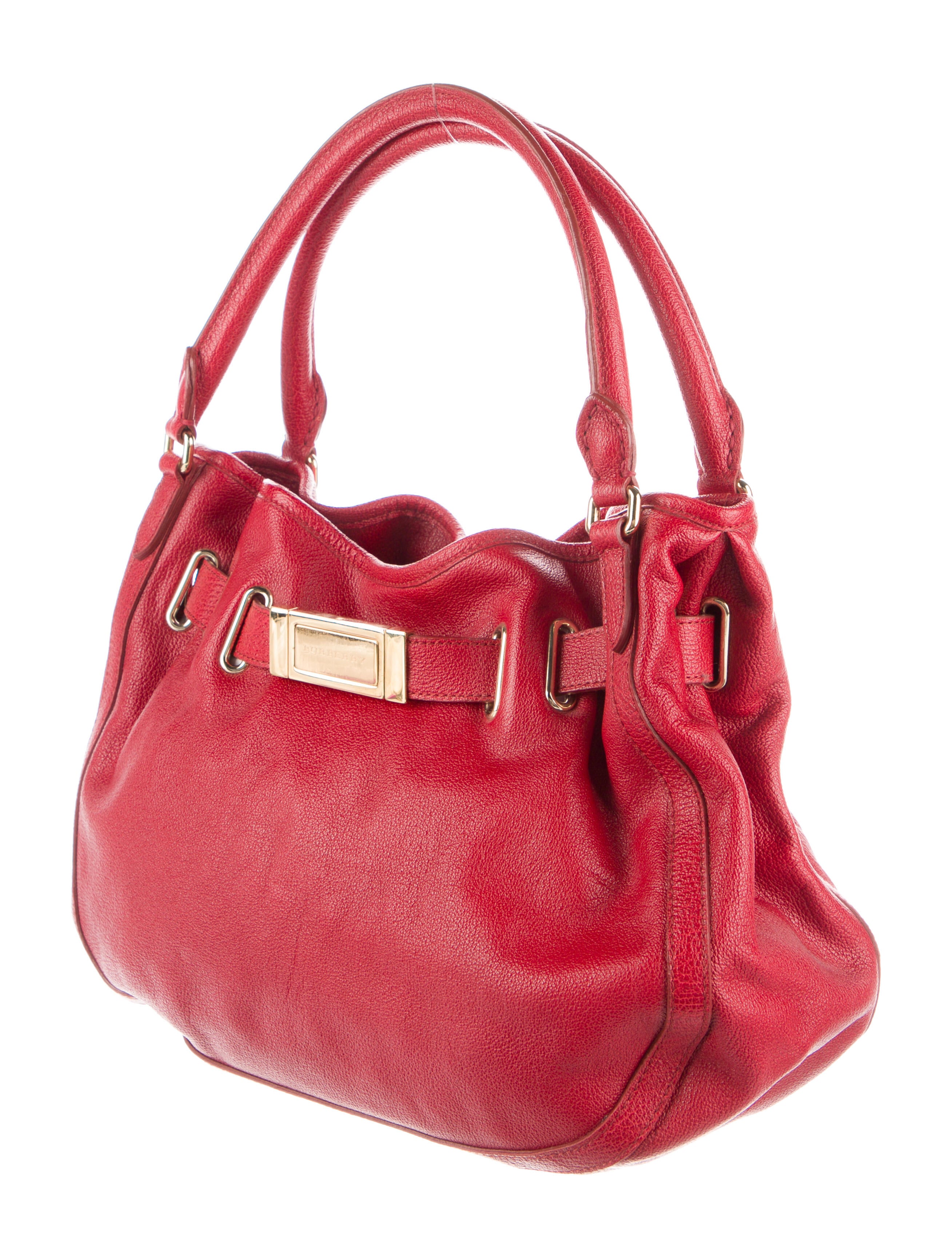 Burberry Leather Shoulder Bag - Red Shoulder Bags, Handbags - BUR321334 ...