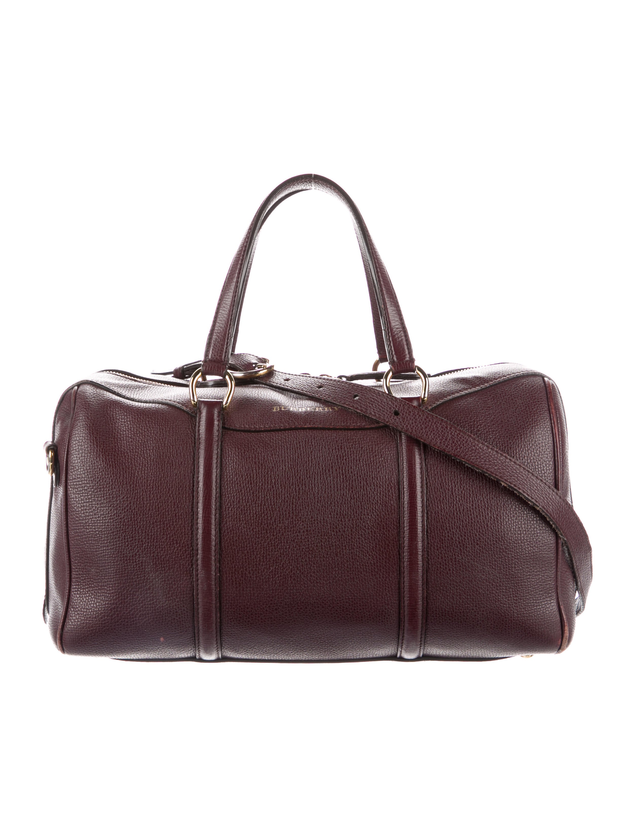 Burberry Derby Banner Convertible Tote - Burgundy Handle Bags, Handbags ...