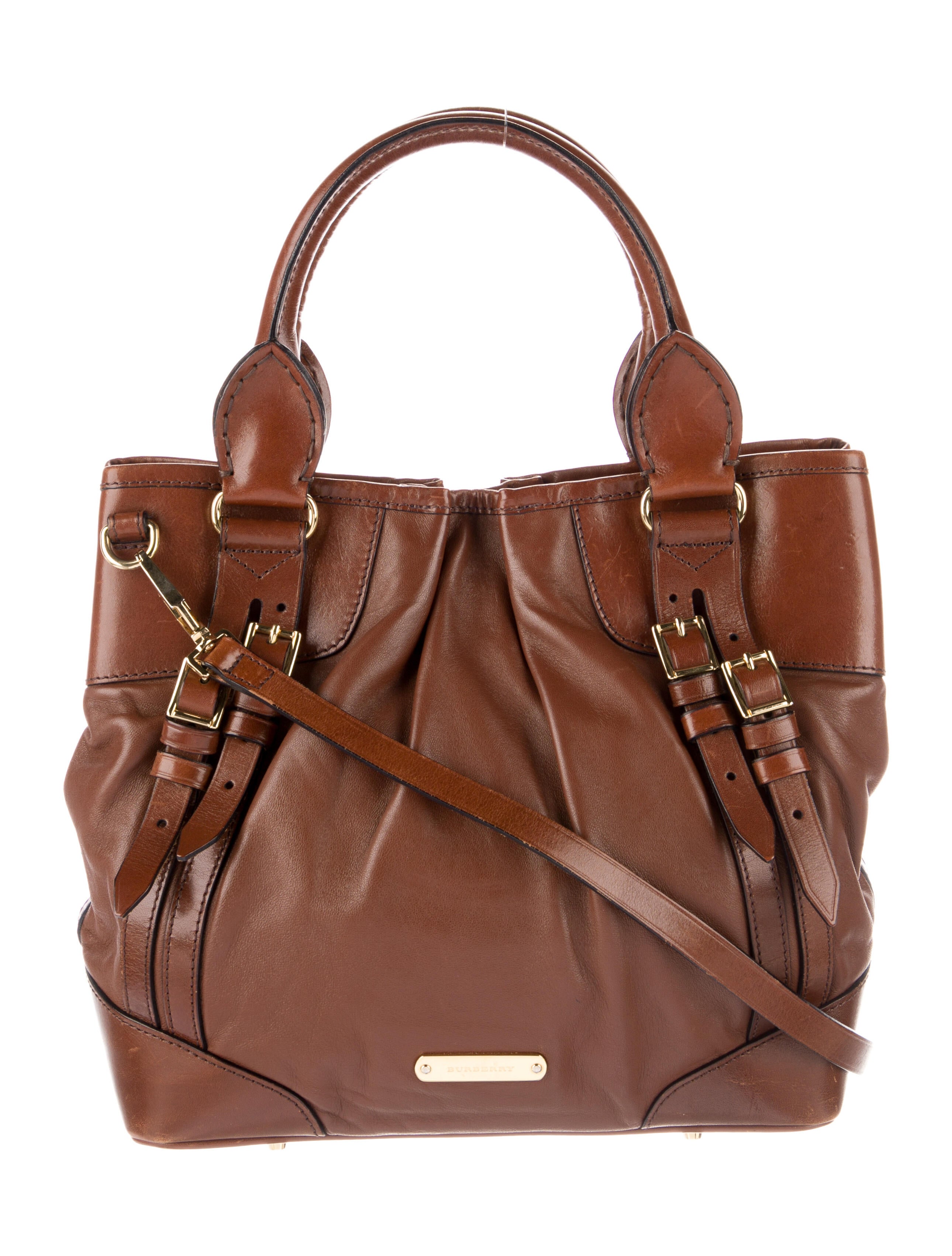 Burberry Leather Shoulder Bag - Brown Shoulder Bags, Handbags ...