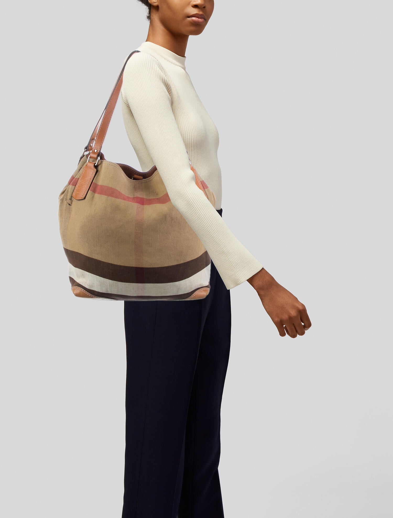 Burberry Nova Check Lola Bag - Brown Shoulder Bags, Handbags ...