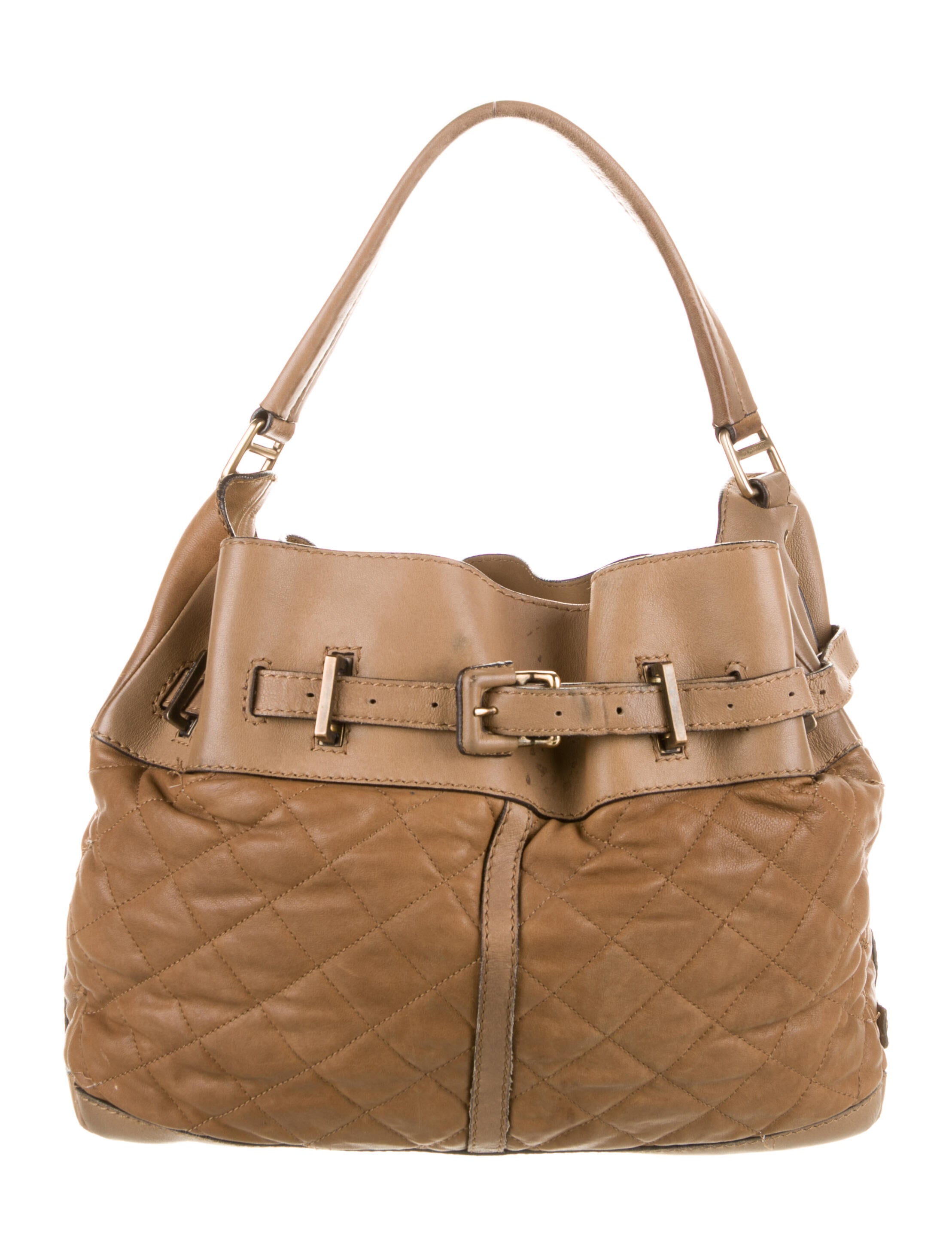 Burberry Leather Quilted Hobo - Brown Hobos, Handbags - BUR253105 | The ...