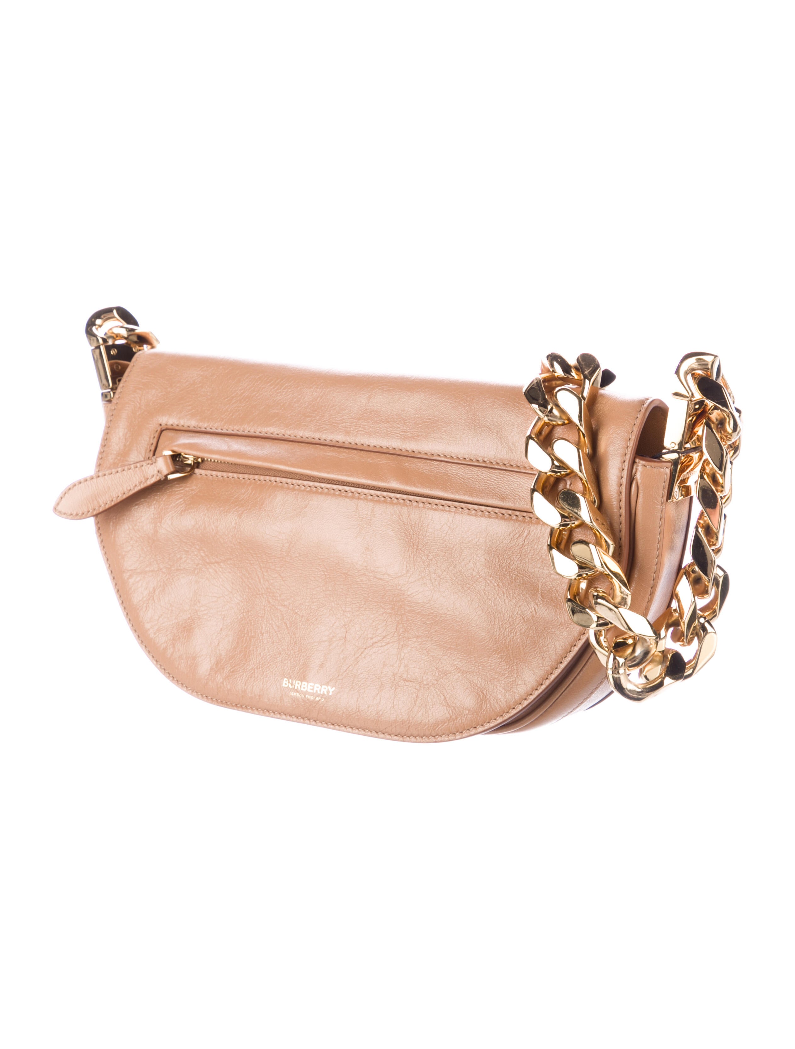 Burberry Olympia Chain-Link Shoulder Bag - Brown Shoulder Bags ...